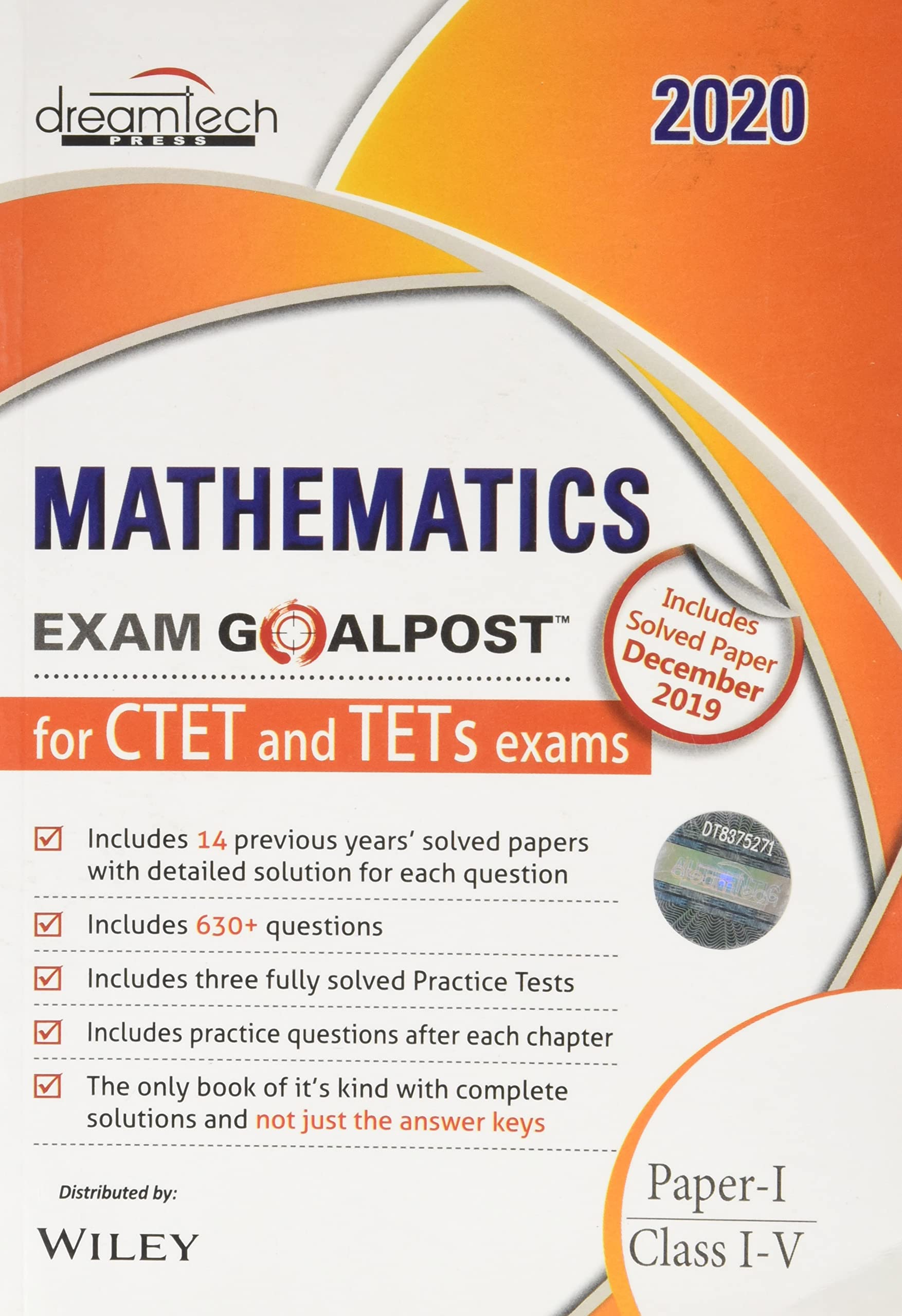 Buy Mathematics Exam Goalpost for CTET and TETs Exams, Paper-I, Class I ...
