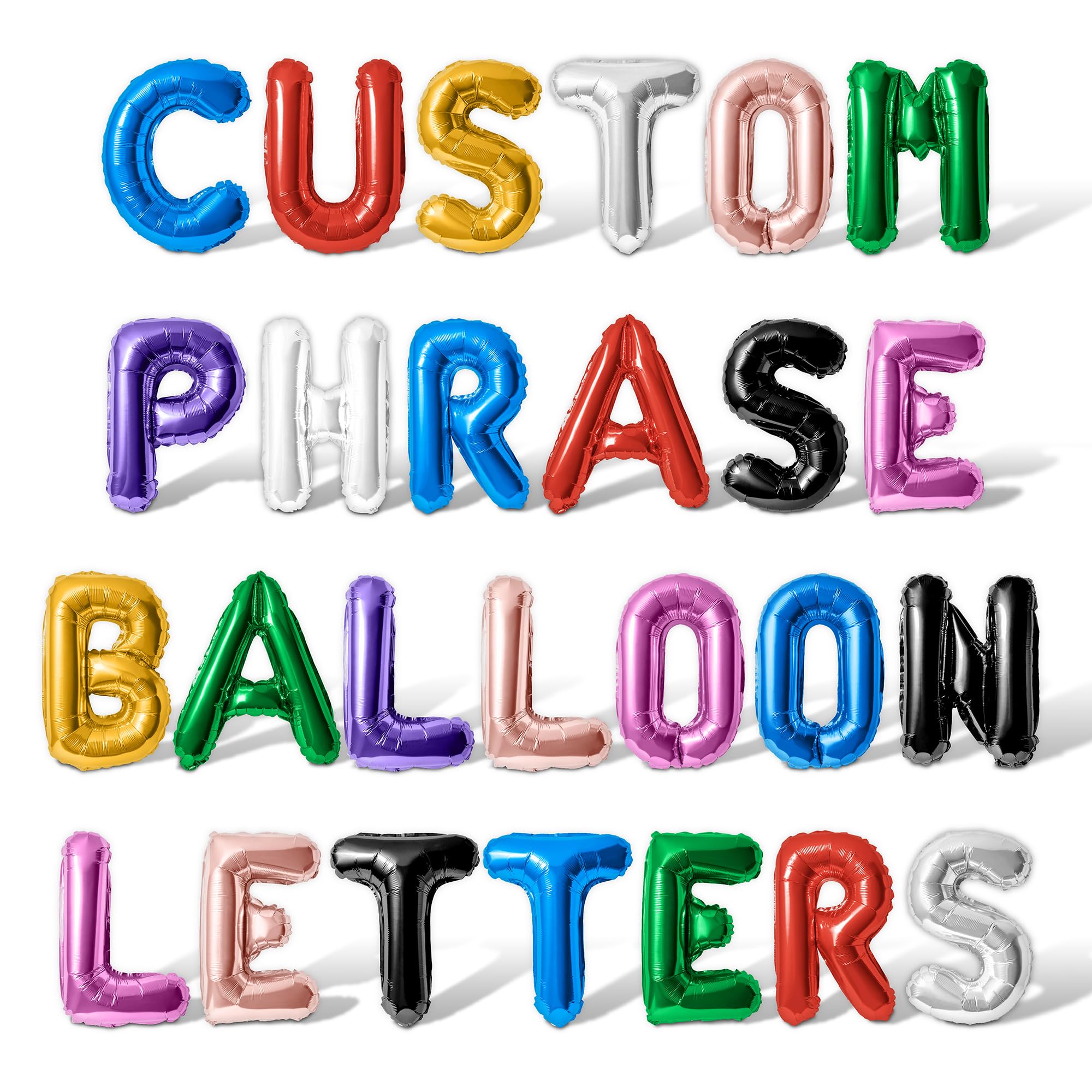 16 inch mylar letter balloons online