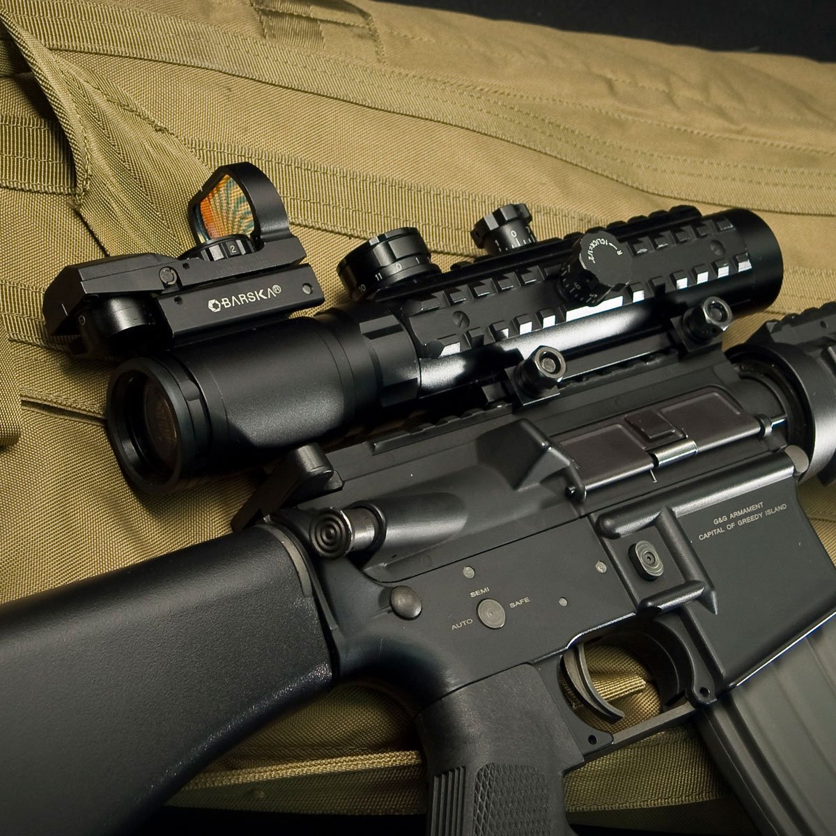 Snapklik.com : BARSKA Red Cross Electro Sight Riflescope
