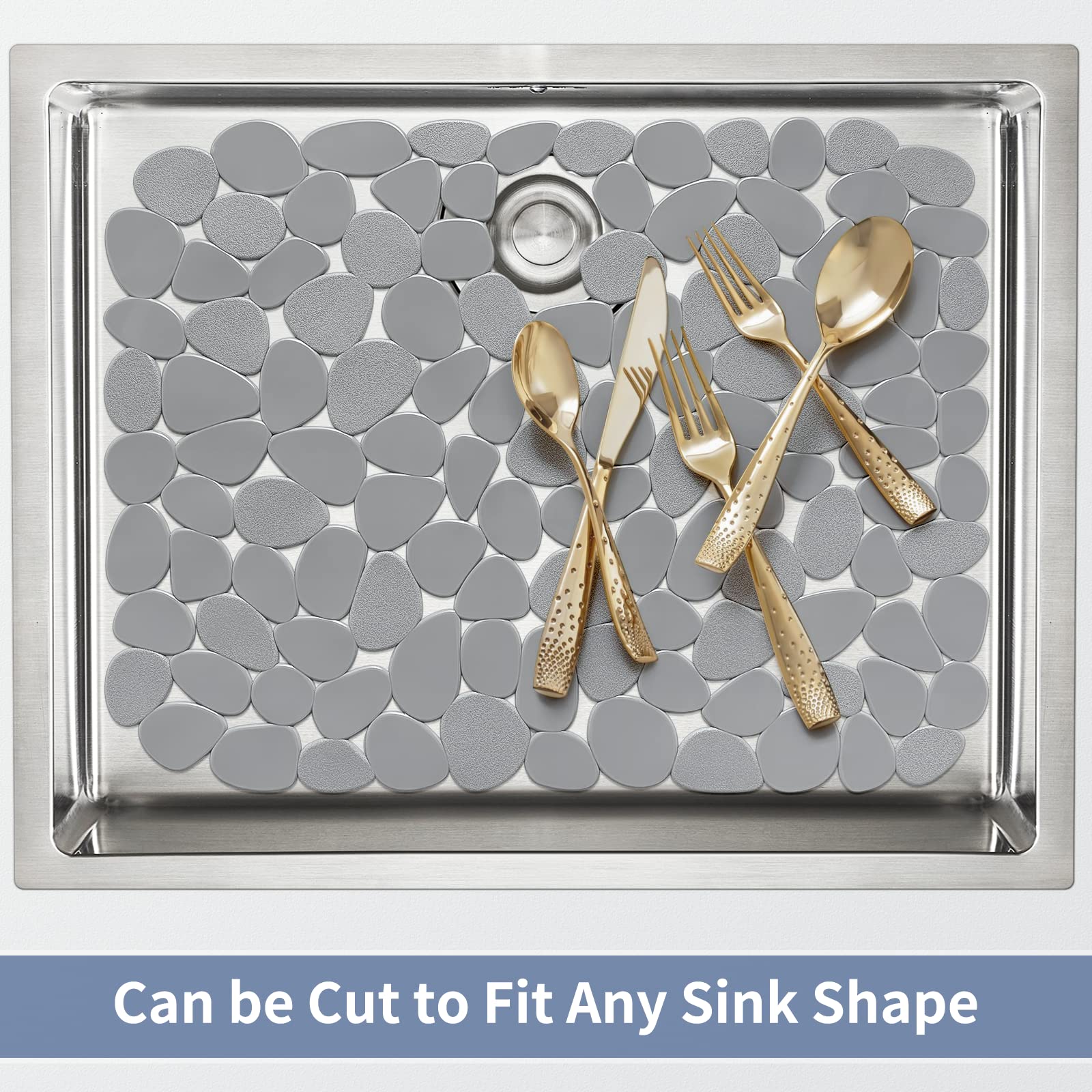 Snapklik.com : Yolife Pebble Sink Mats For Stainless Steel &Porcelain ...