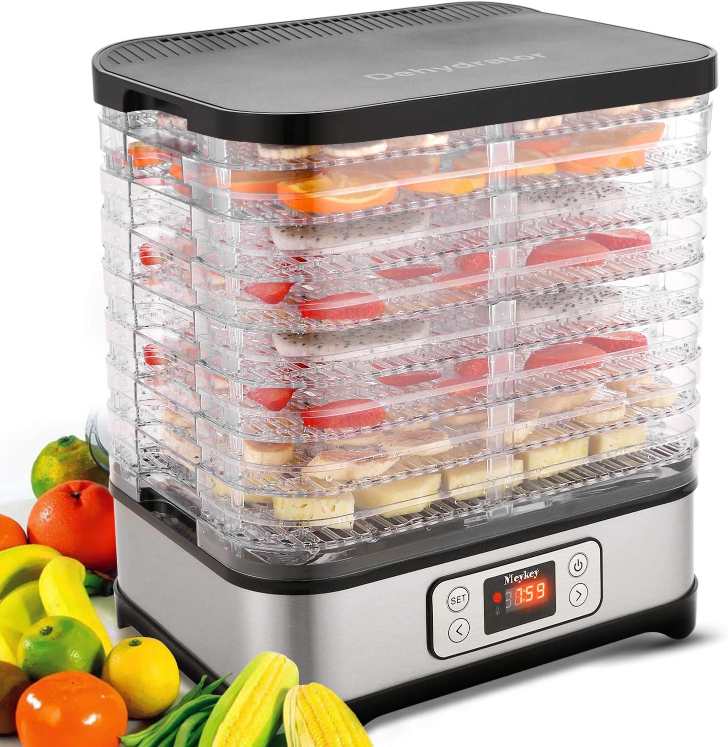 Amazon.com: Food Dehydrators for Food and Jerky, Fruit Dehydrator ...