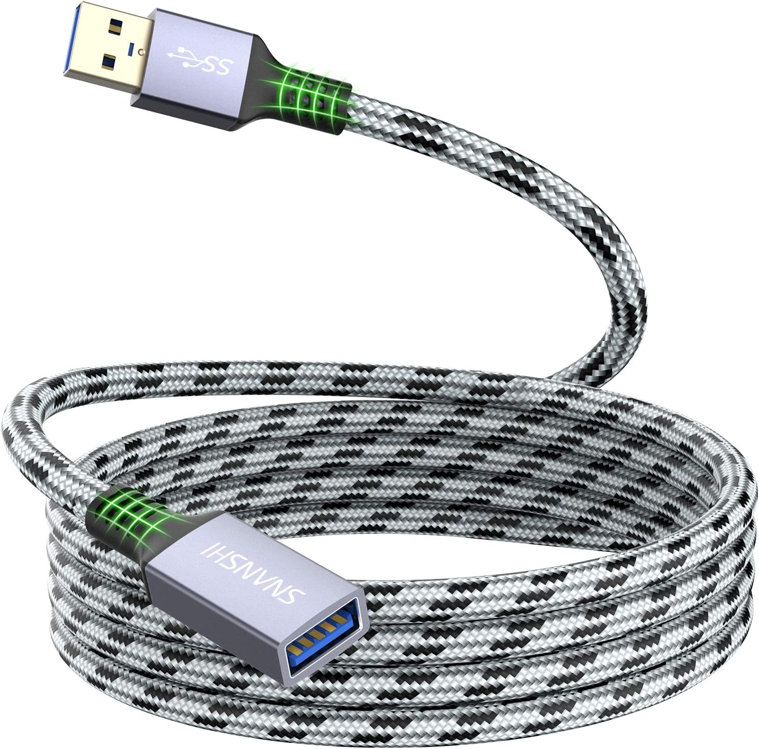 Amazon.com: SNANSHI USB Extension Cable 3ft, USB Extender Nylon Braided ...