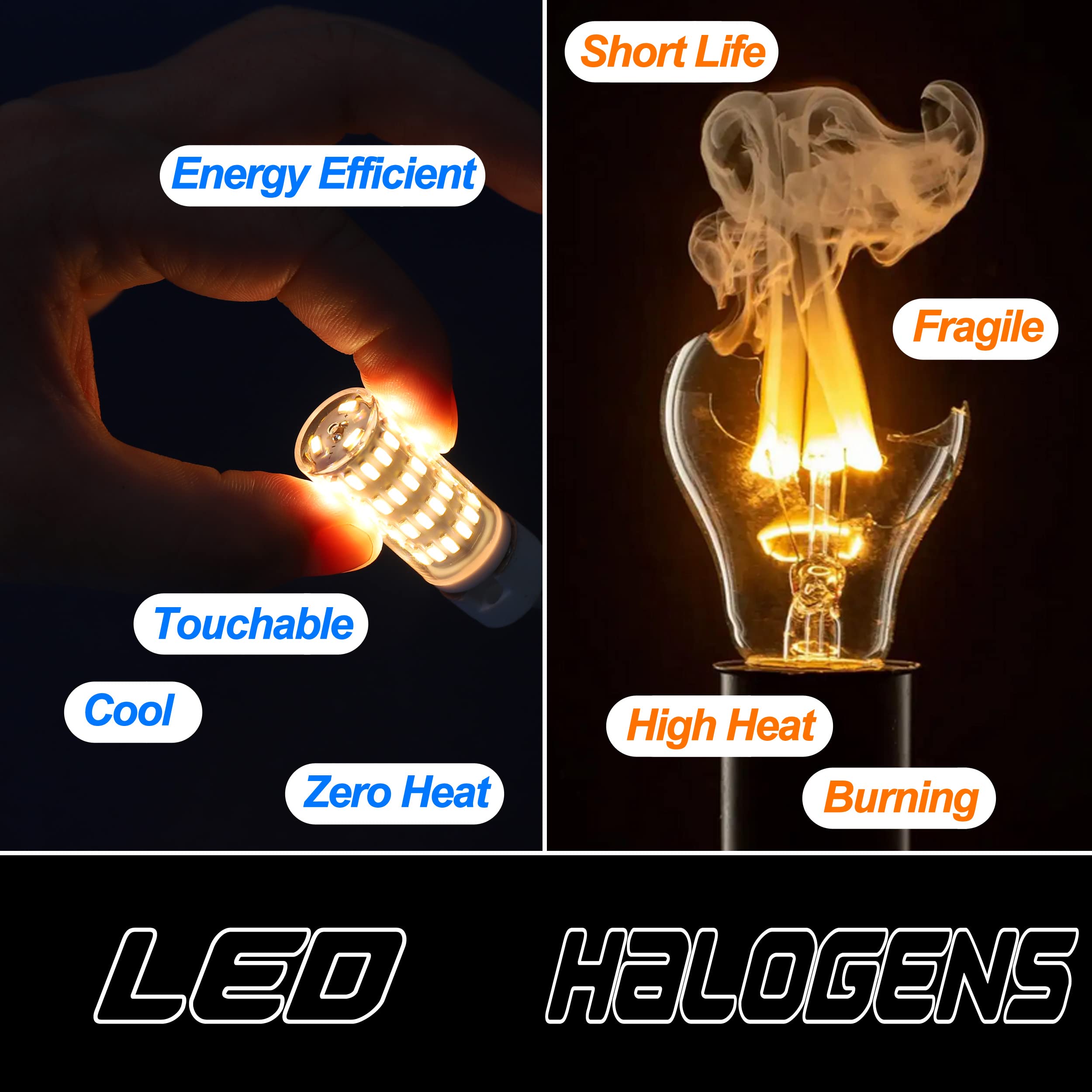 Snapklik.com : Ziomitus Dimmable E12 C7 Candelabra Led Light Bulbs 4W ...