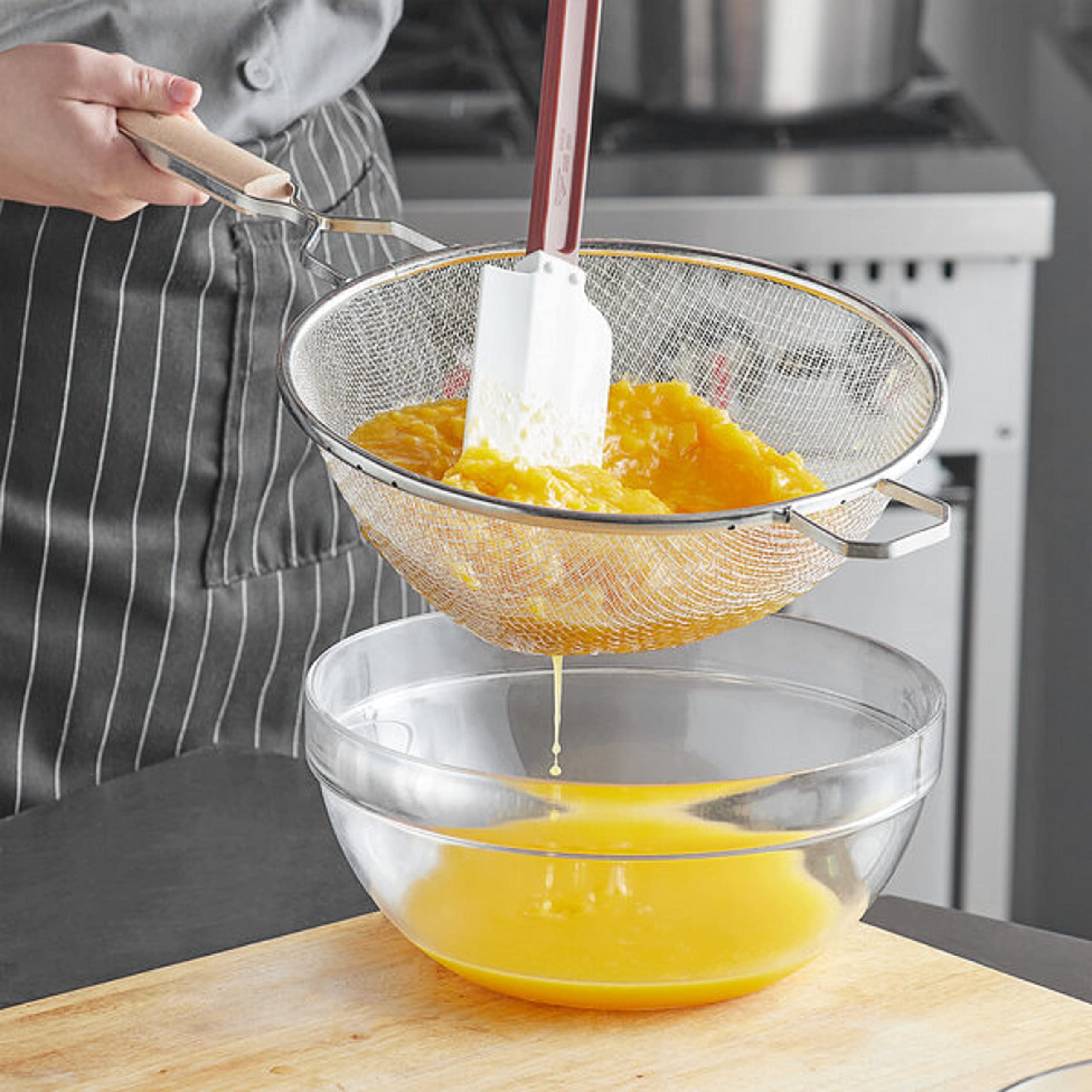 Snapklik.com : 10-Inch Double Medium Mesh Strainer Stainless Steel 10-3 ...