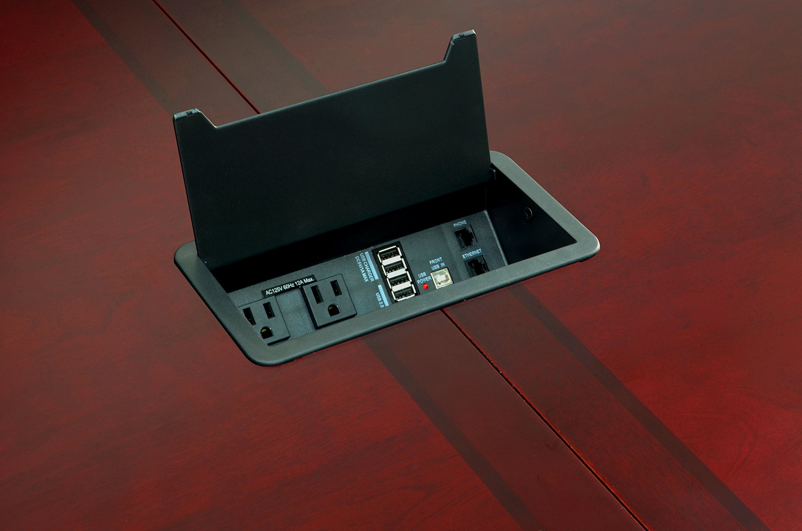 Regency Prestige 96 by 48-Inch Conference Table with Power Data Grommet ...