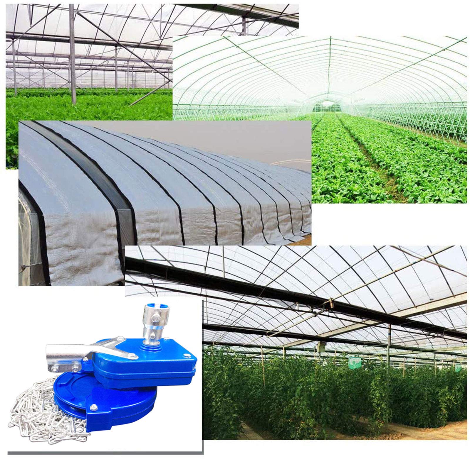 Manual Roll Up Device Greenhouse Film Roller Device - Manual ...