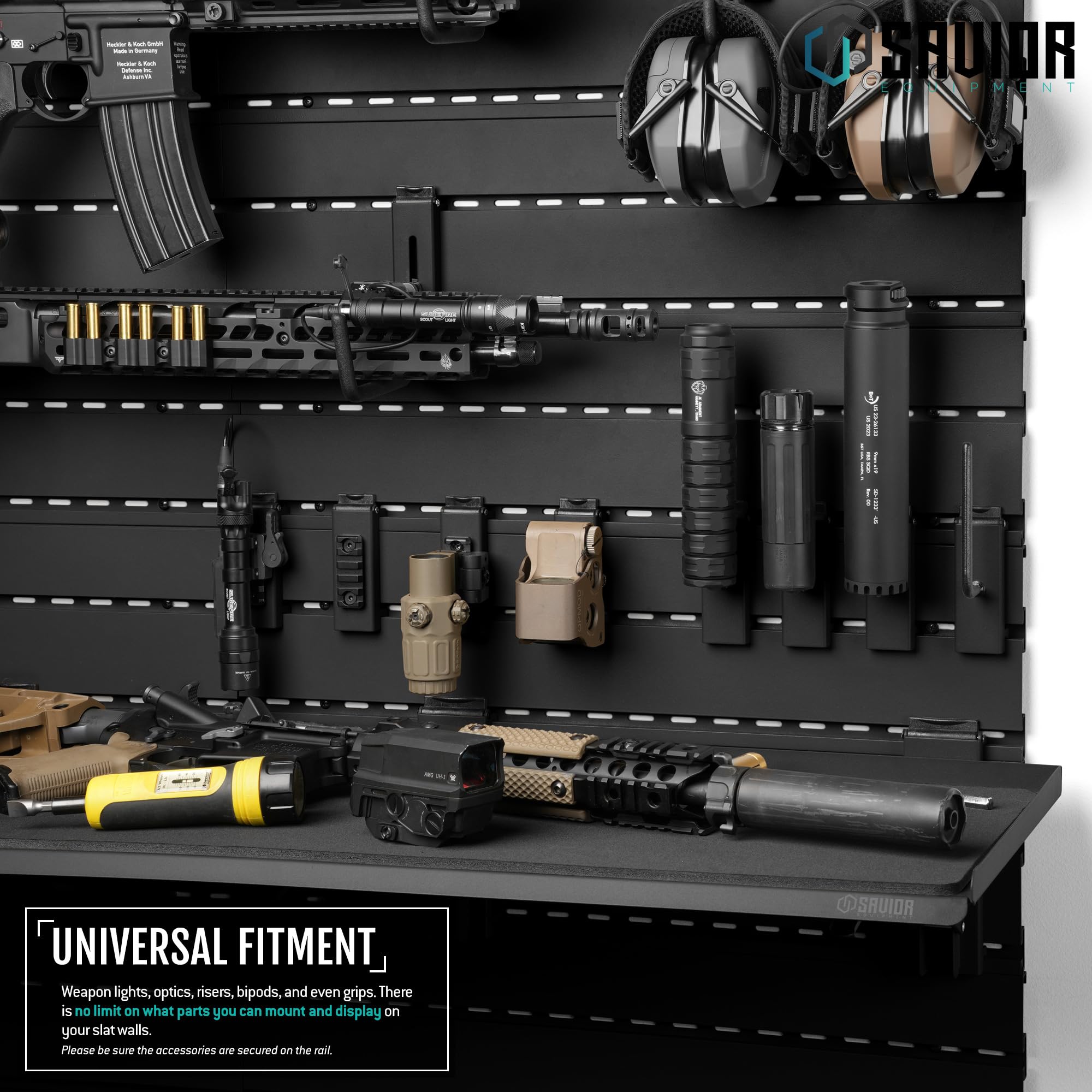 Snapklik.com : Savior Equipment Wall Rack System Heavy-Duty Steel ...