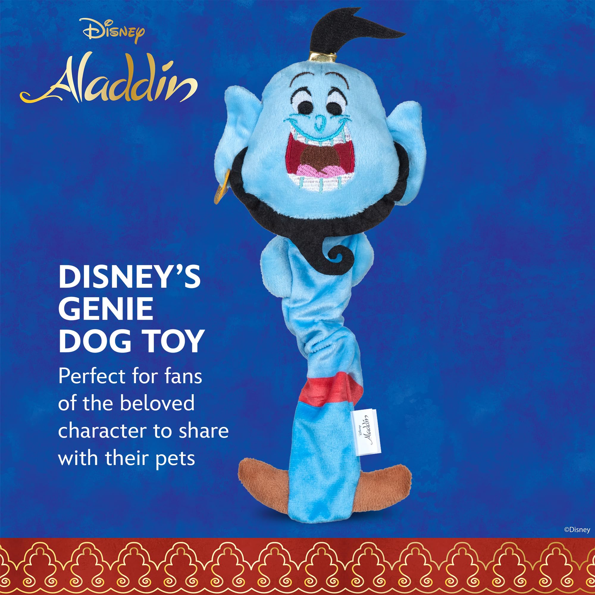 Snapklik.com : Disney For Pets Aladdin Genie Bungee Plush Dog Toy