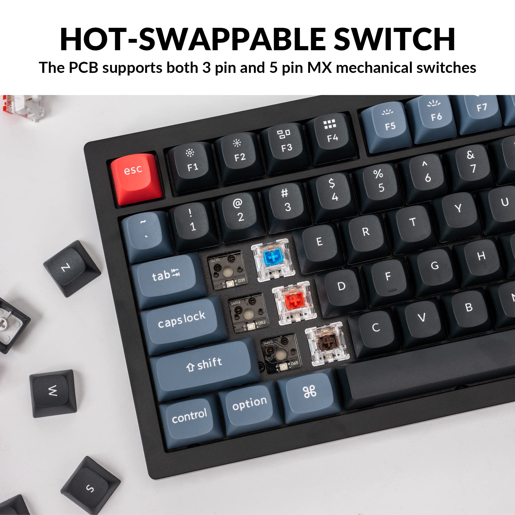 Snapklik.com : Keychron V3 Wired Custom Mechanical Keyboard Knob ...