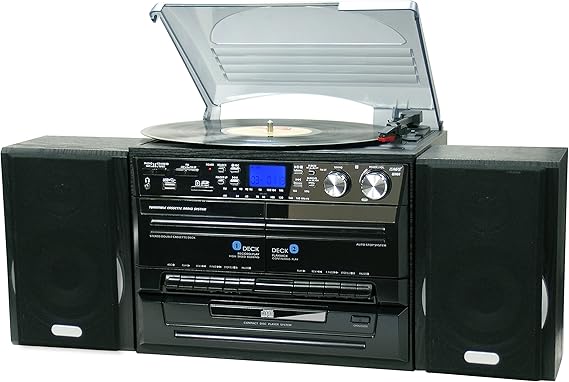 Lenoxx All-in-One Home Entertainment Music System with Bluetooth 5.0-3 ...