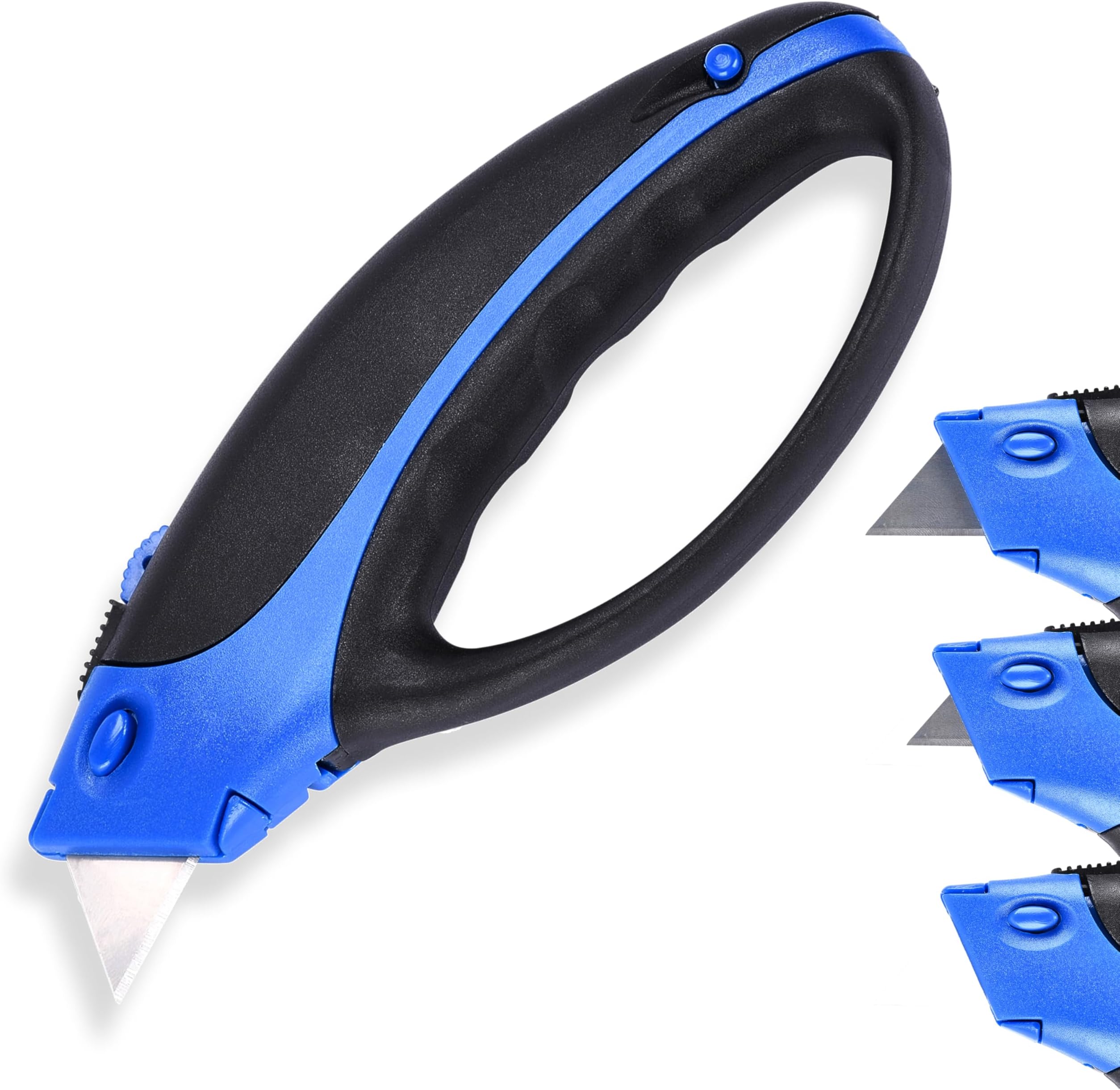 Box Cutter Retractable Utility Knife - Heavy Duty Box Cutter Knife ...