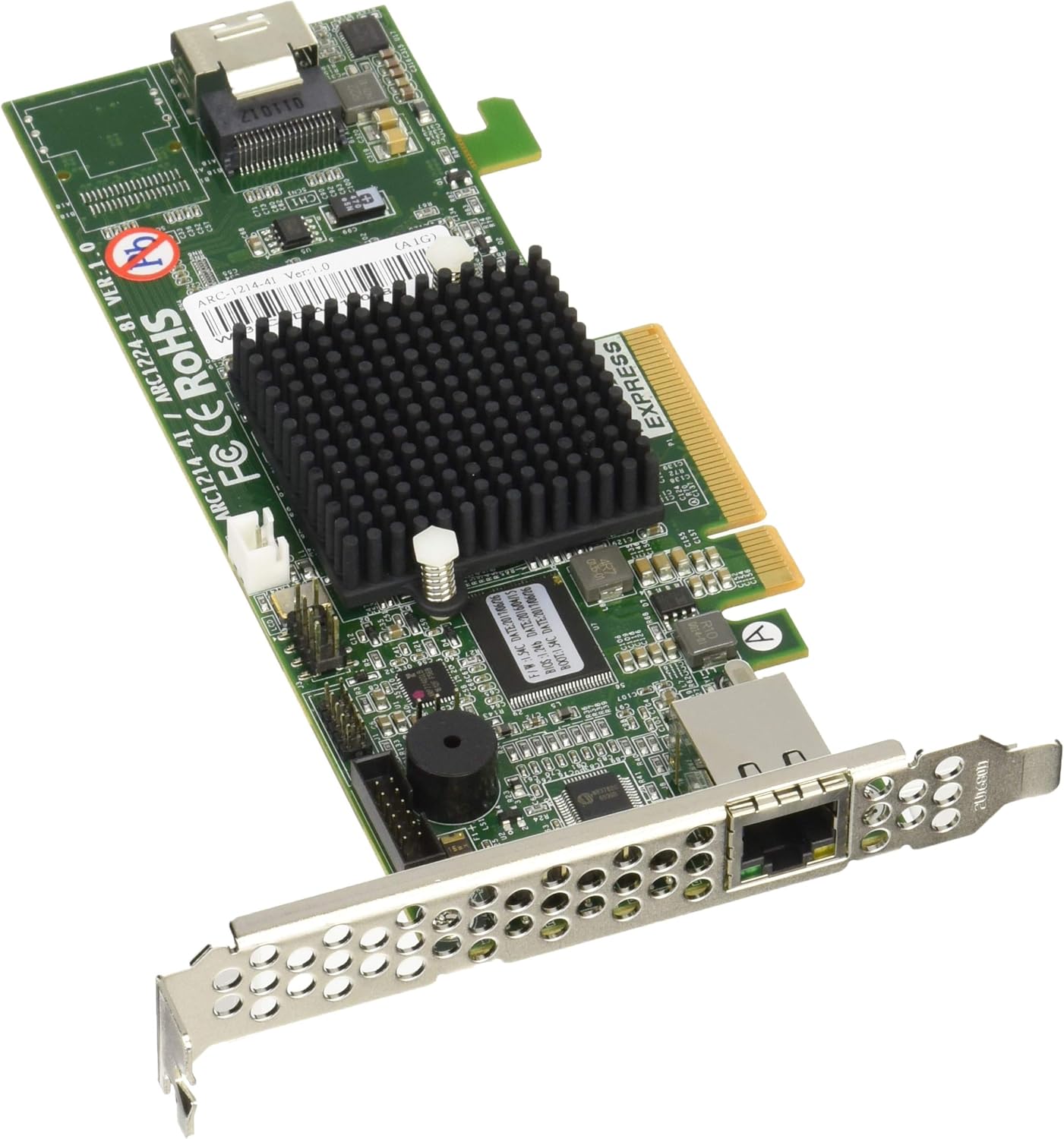 Amazon.com: Areca ARC-1214-4i 6Gbps SATA RAID Adapter IO1621 ARC-1214 ...