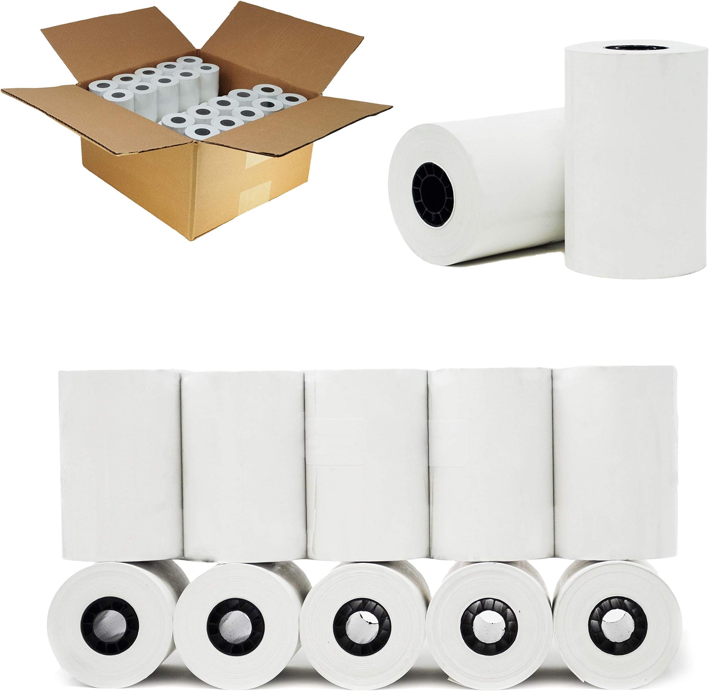 Amazon.com : (10 Rolls) 3 1/8" x119' Cash Register Thermal POS Receipt ...