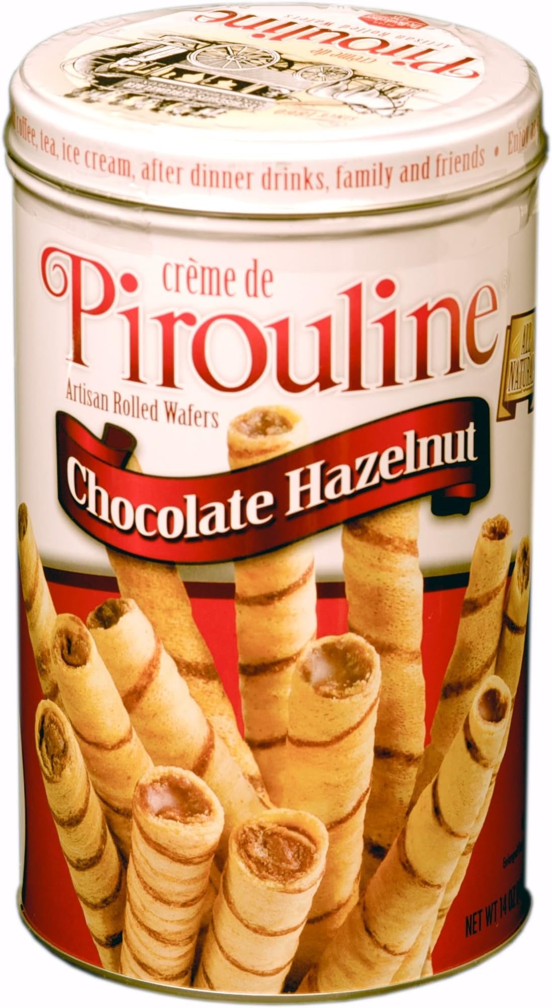 Amazon.com : Pirouline Rolled Wafers – Dark Chocolate – Rolled Wafer ...