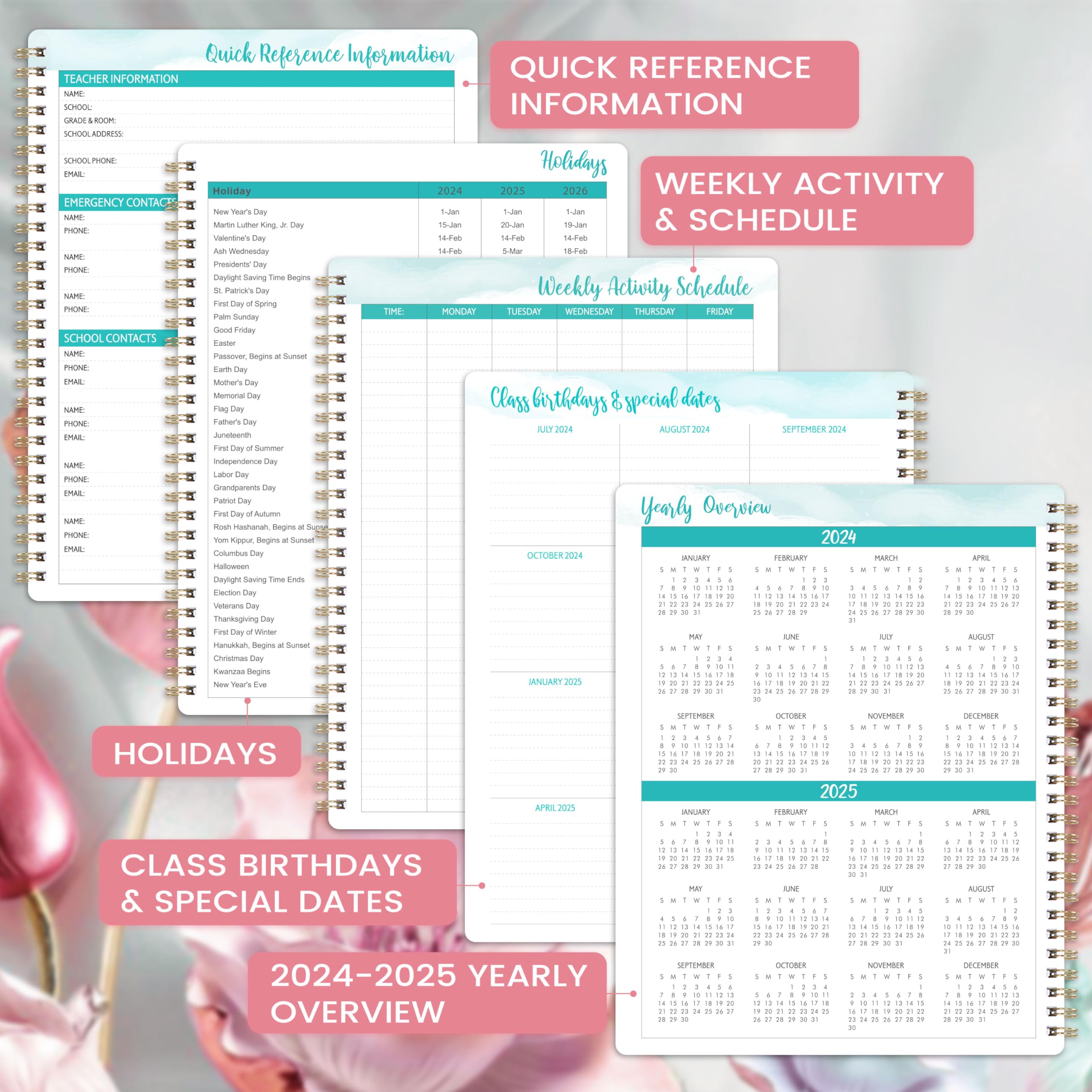 Snapklik.com : Teacher Planner 2024-2025 - 2024-2025 Teacher Planner ...