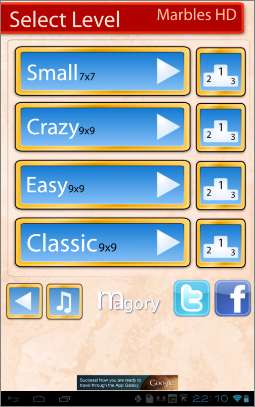 Aplicación Marble Lines HD en Amazon Appstore