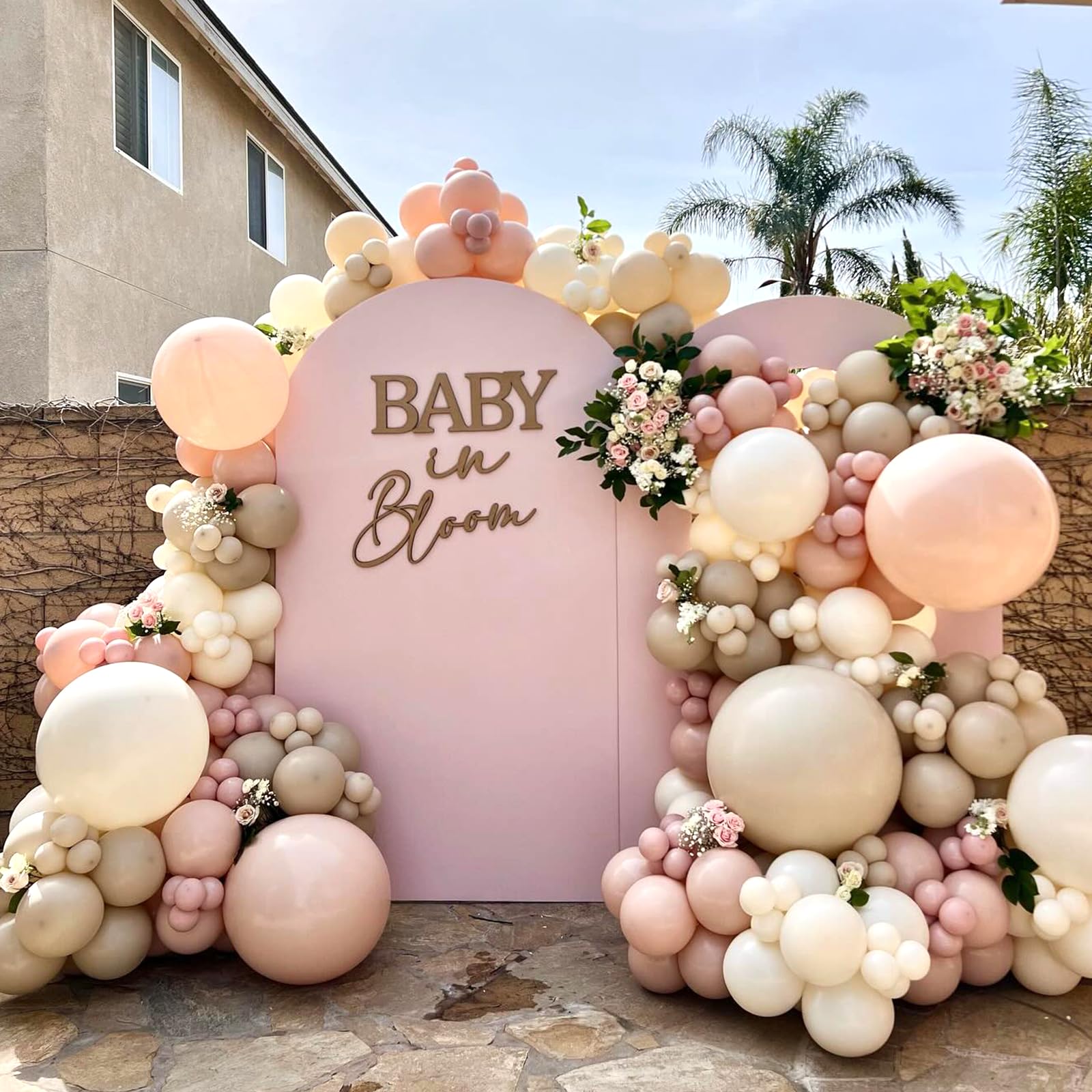 Amazon.com: AobkDeco Boho Dusty Pink Balloon Arch Garland Kit - 151pcs ...