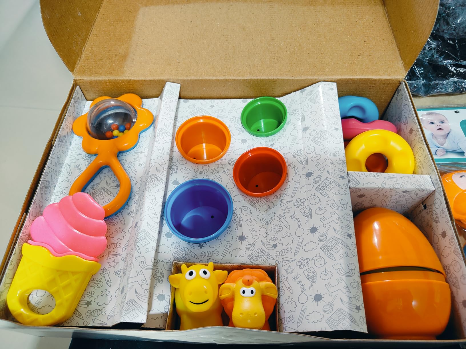 Buy Giggles - Gift Set Classic, Multicolour Baby Toy Gift Set for New ...