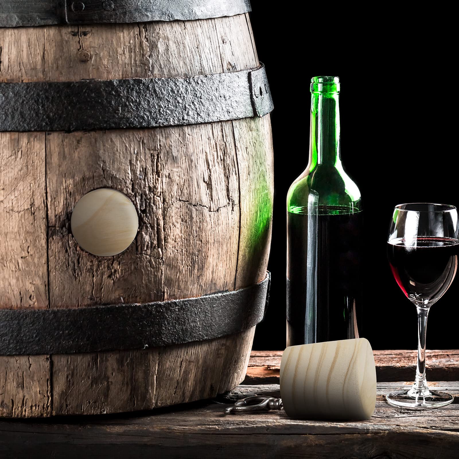 Snapklik.com : 1 Pcs Wine Barrel Cork Plug Stopper 2 Inch Whiskey ...