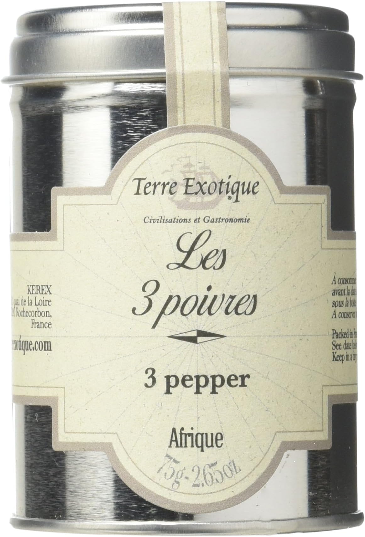 Amazon.com : Penja Three Pepper Mix By Terre Exotique : Peppercorns ...