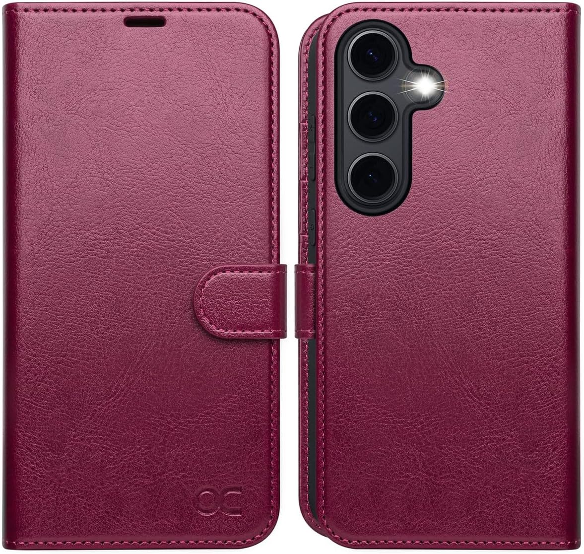 Amazon.com: OCASE Compatible with Samsung Galaxy S24 FE Wallet Case, PU Leather Flip Folio Case ...