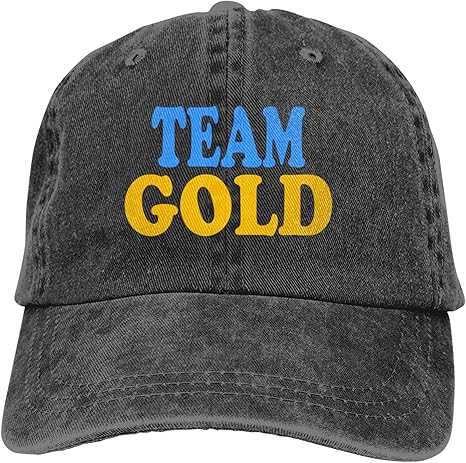 Team Gold Baseball Caps Erwachsene Einstellbare Denim Cap : Amazon.de ...