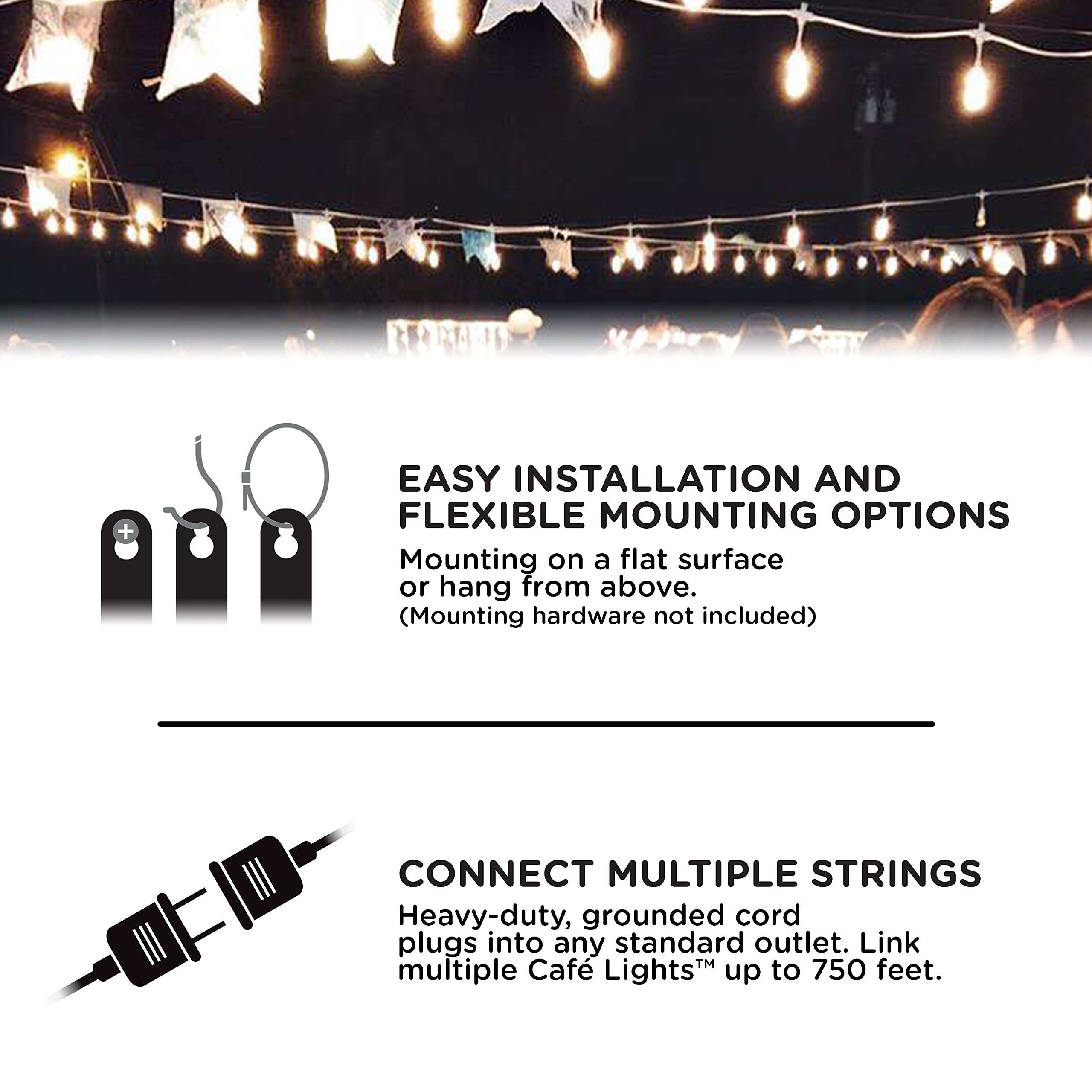 Snapklik.com : Premium Color Changing String Lights, 24ft White Cord ...