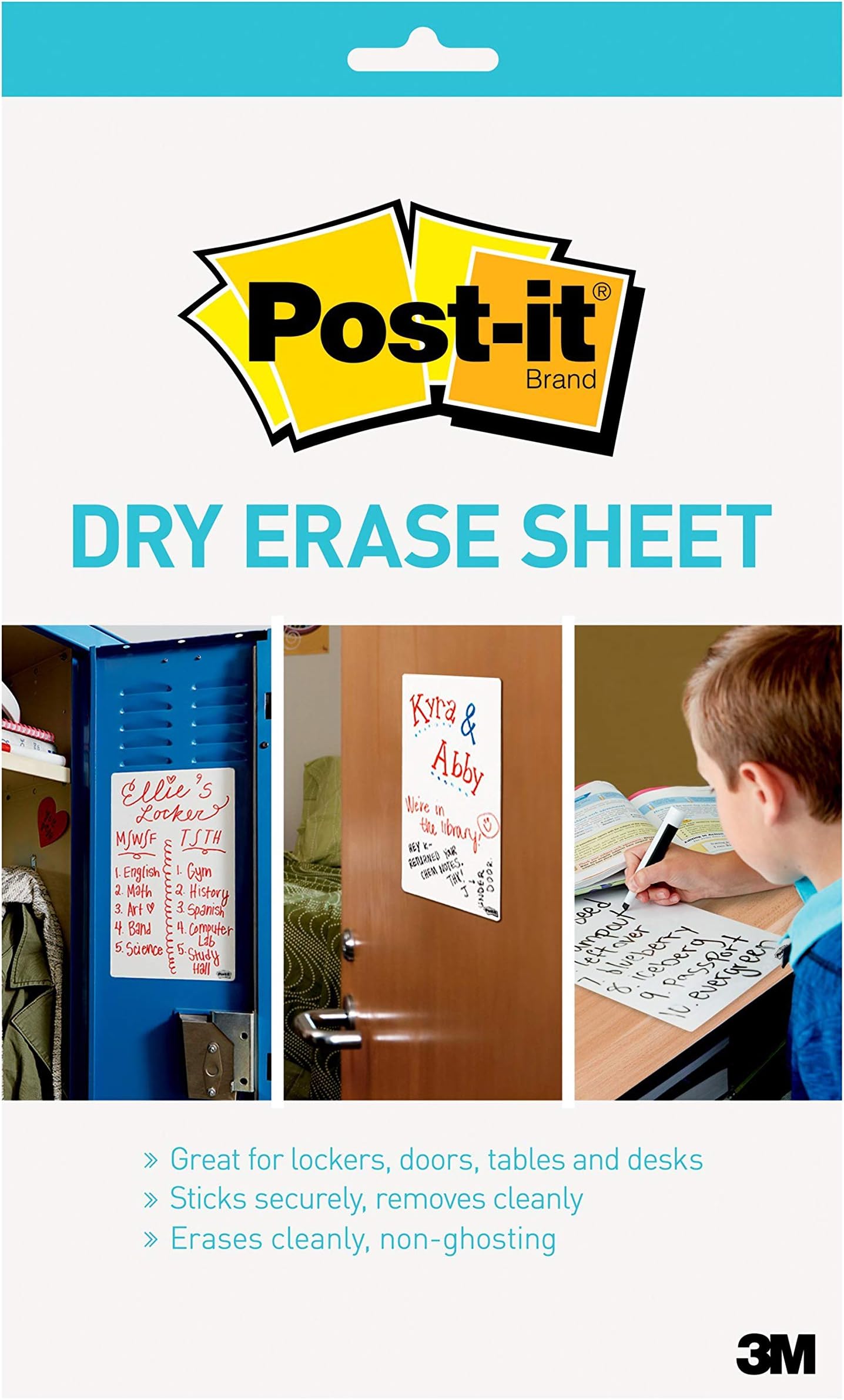 Post-it Super Sticky Dry Erase Sheets, 7 inches x 11.3 inches, 1-Sheet ...