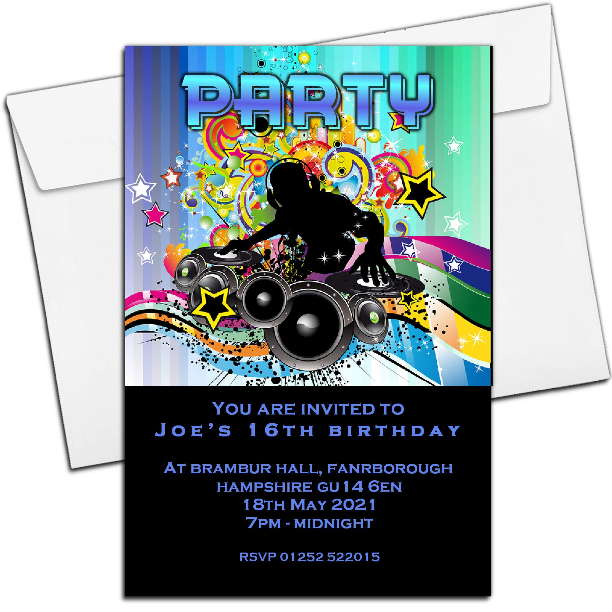 Just Dance Party Personalized Invitations