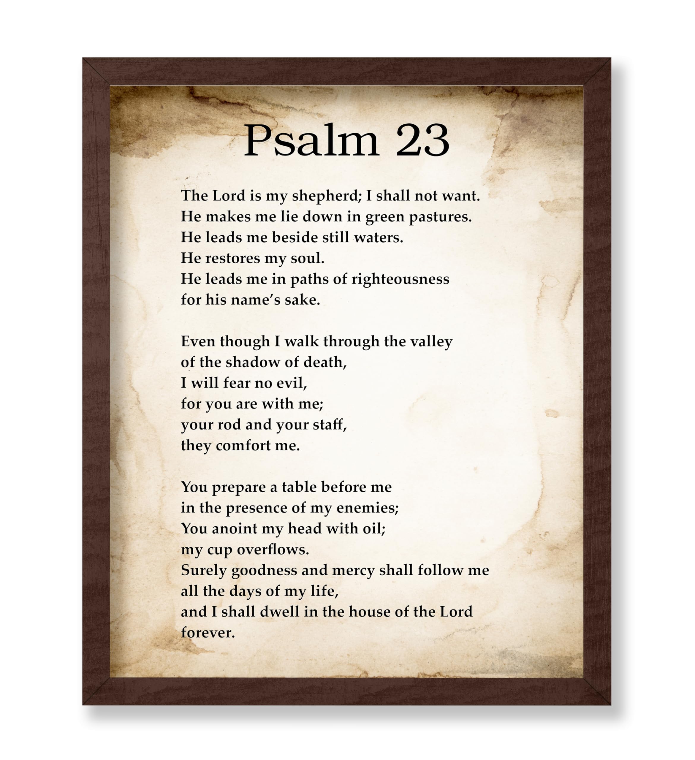 Amazon.com: Poster Master Psalm 23 Poster - Bible Print - Bible Verse ...