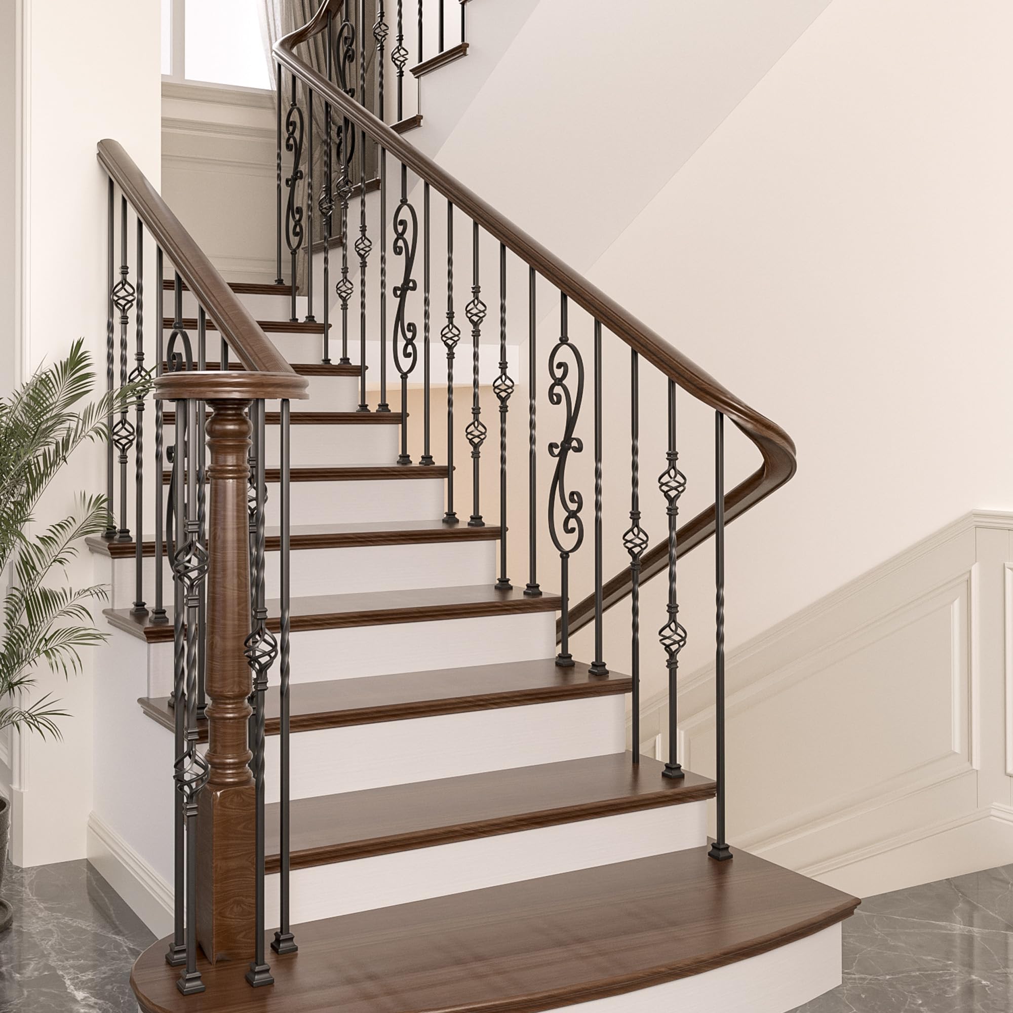 Snapklik.com : Iron Baluster Shoes 12 Pack, Flat Shoes, Stair Baluster ...