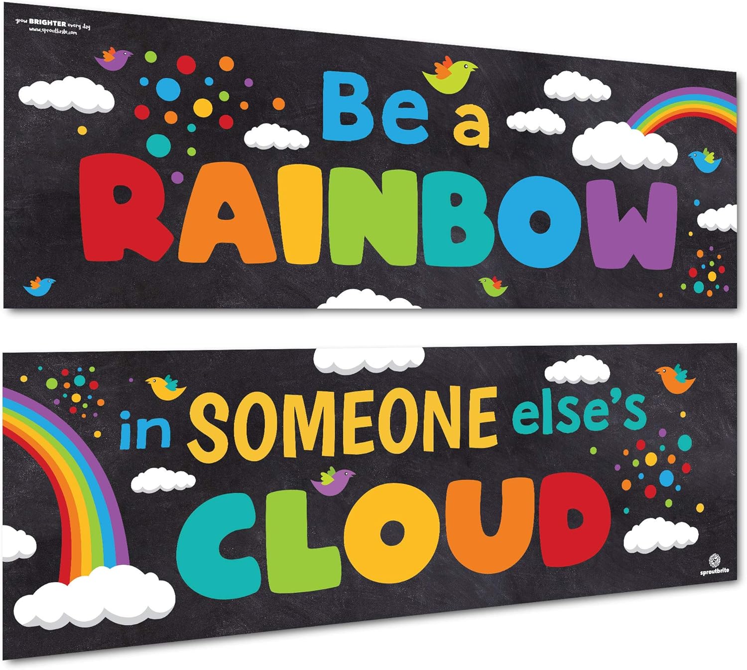 Amazon.com: Sproutbrite Classroom Banner Decorations - Motivational ...