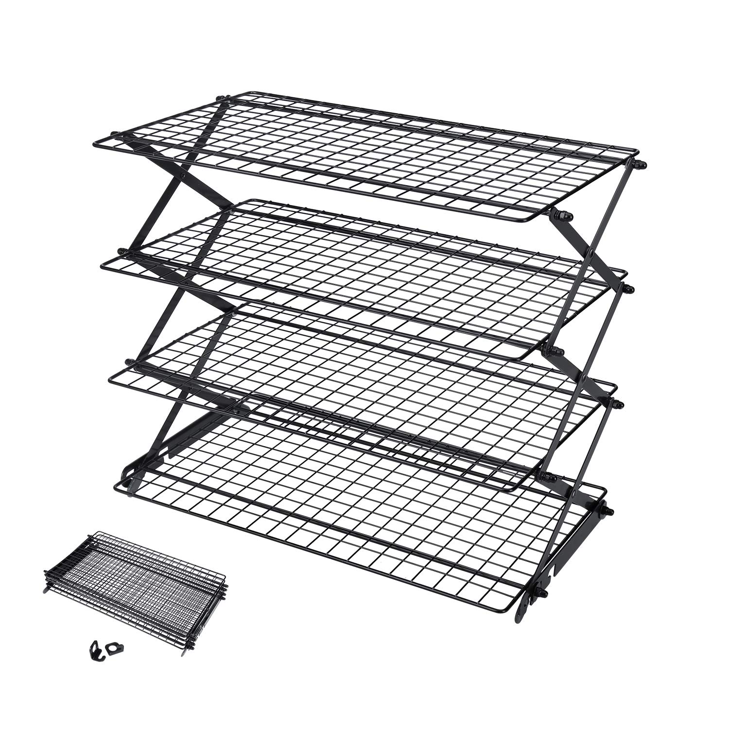 Geesta 2/3/4-Tier Collapsible Cooling Rack with Adjustable 3 Setting ...