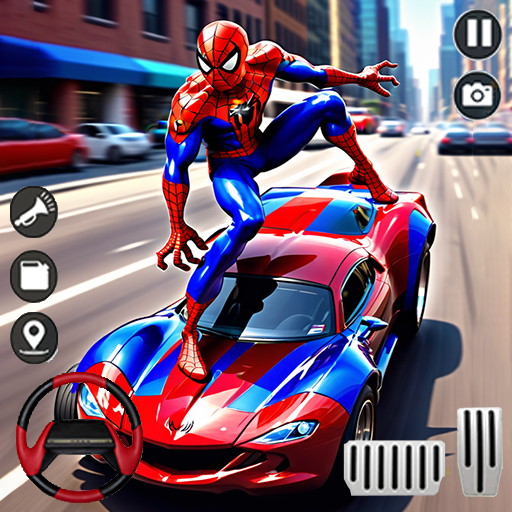 Police Car Superhero Racing Games - Cop Hero GT Stunt Mega Ramp Race ...