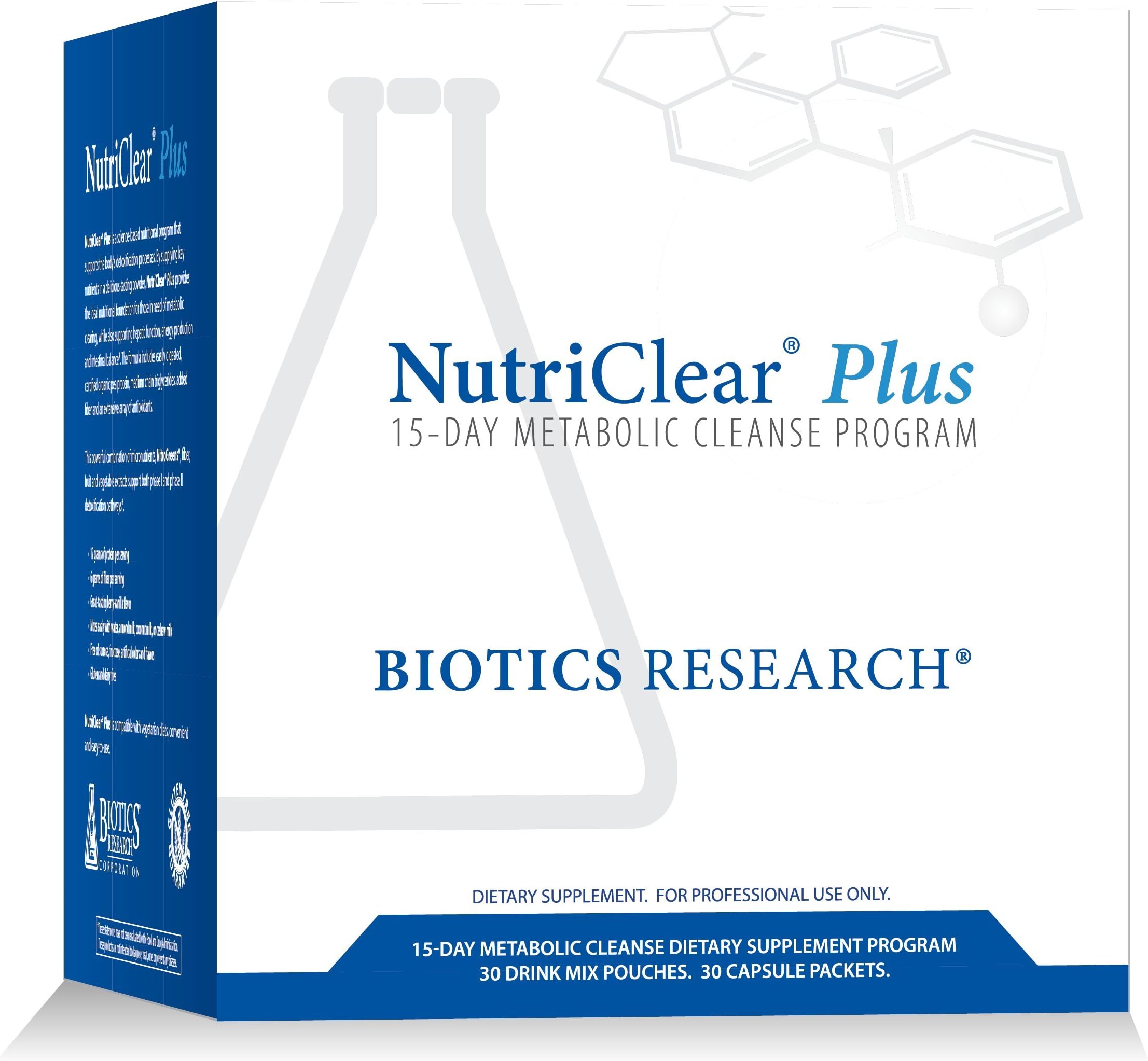 Amazon.com: Biotics Research NutriClear Plus Detox Program, Convenient ...