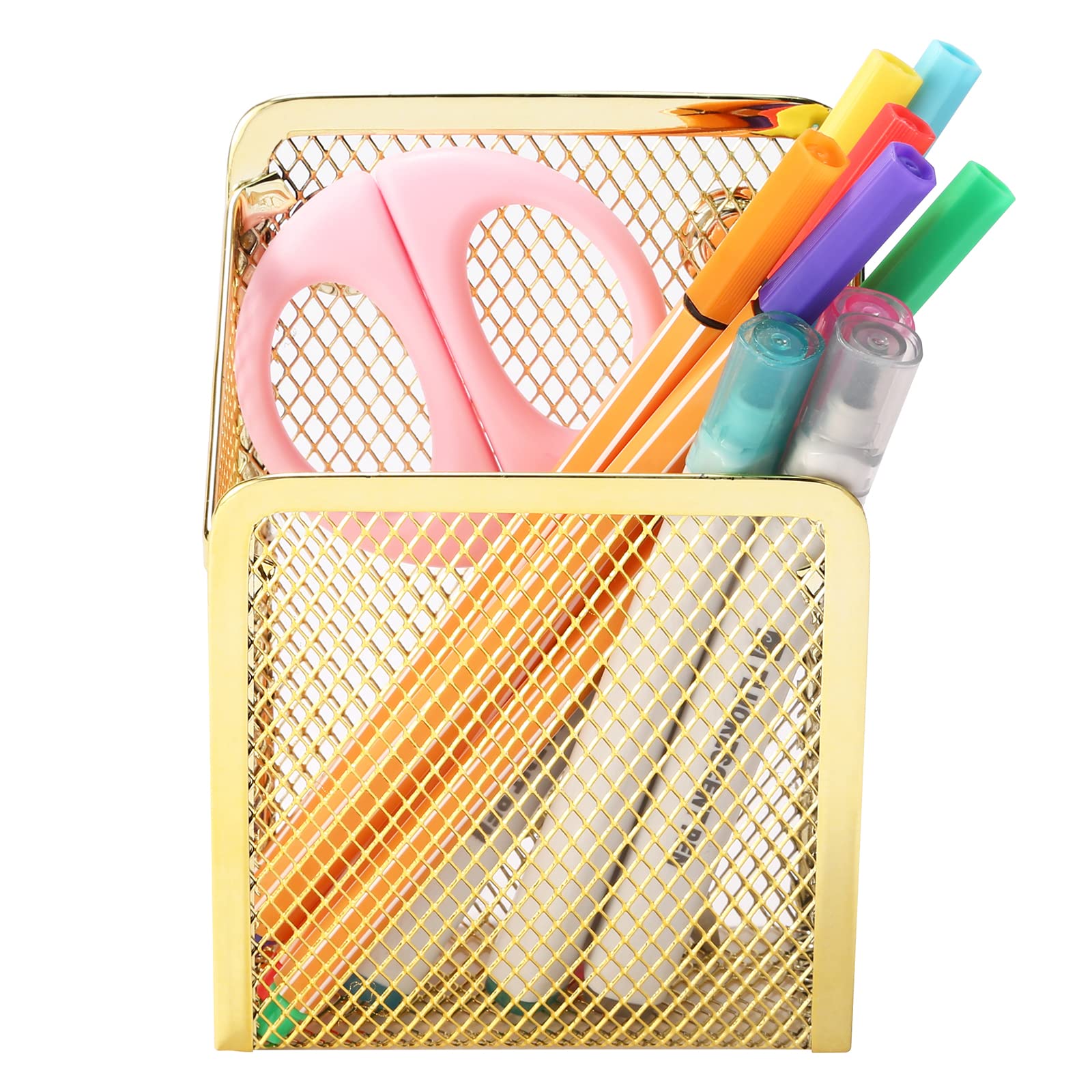 Snapklik.com : Magnetic Pencil Holder,Mesh Stainless Steel Pen Basket ...