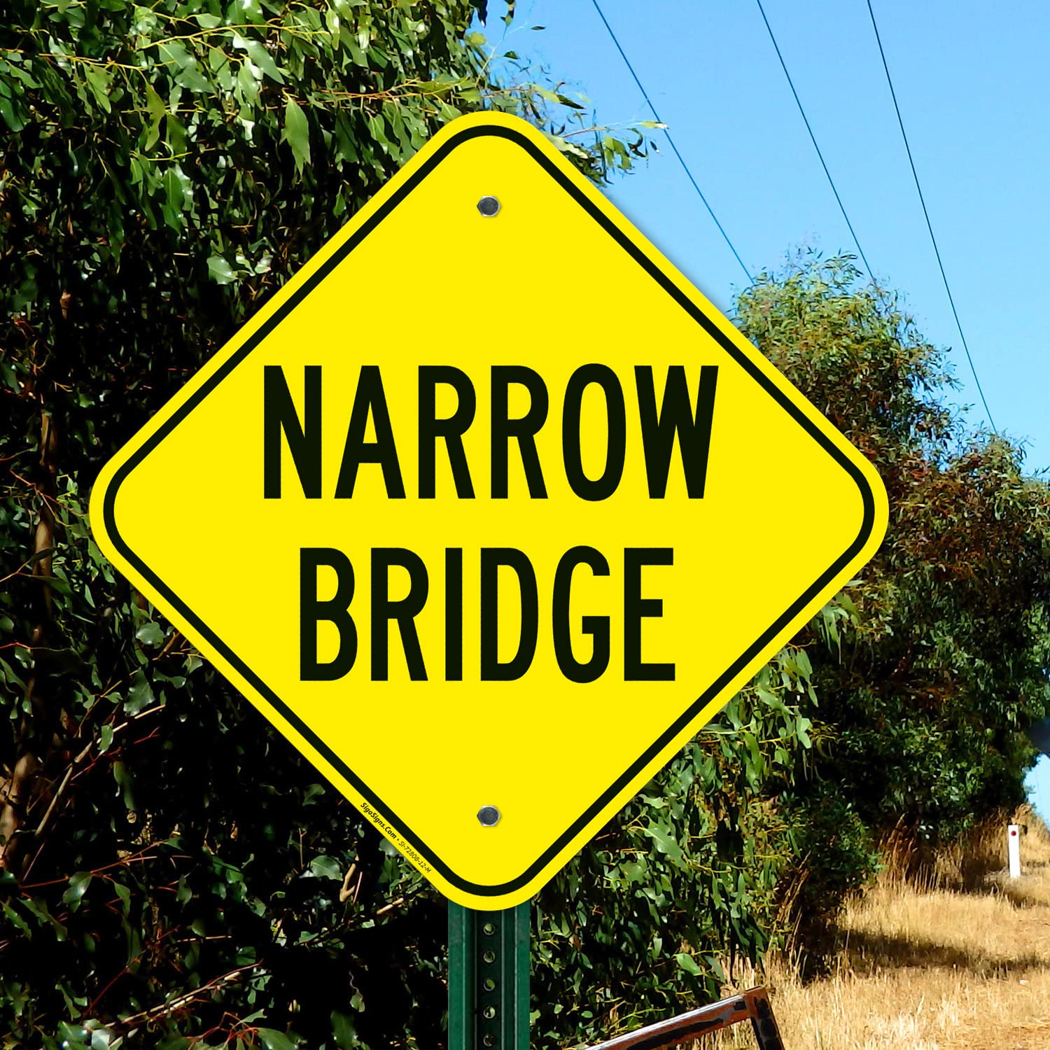Narrow Bridge Sign