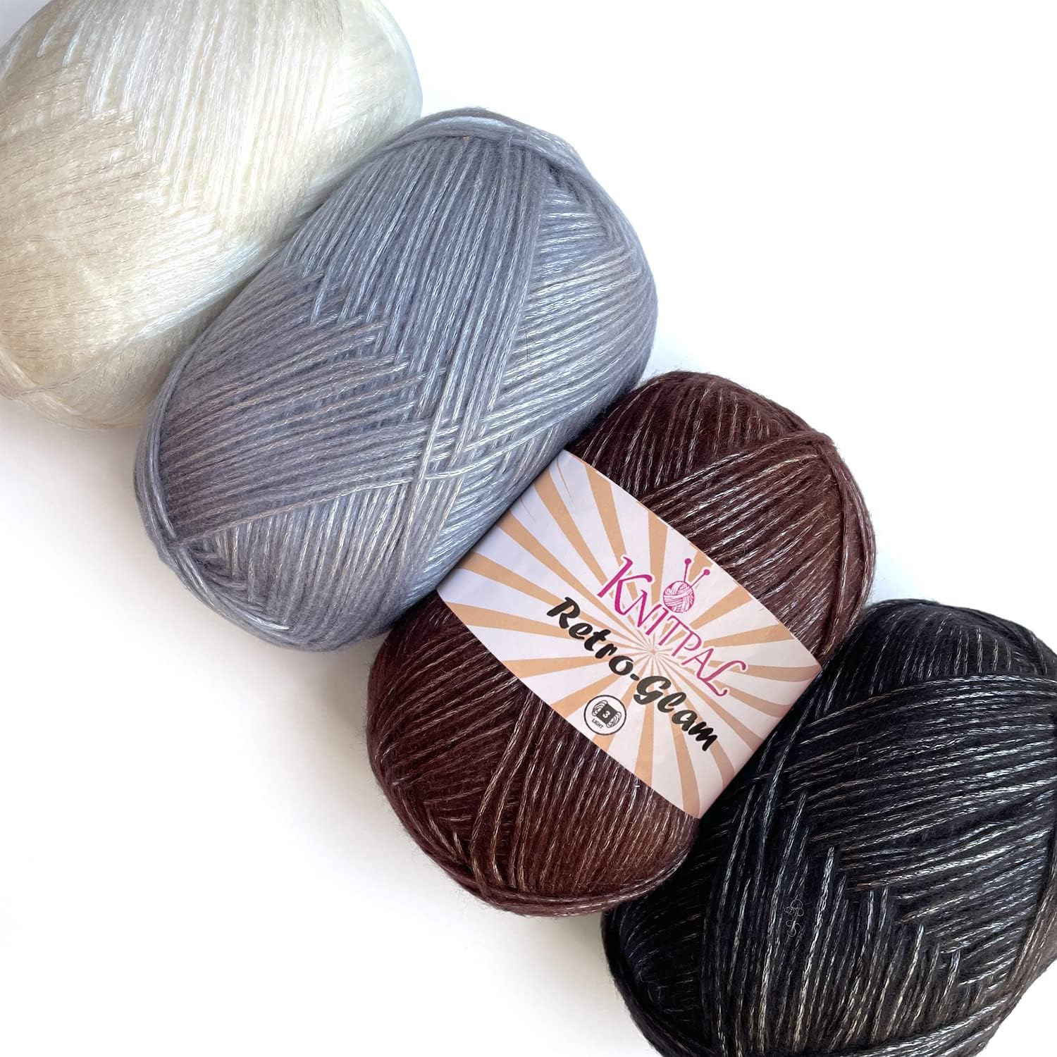 Amazon.com: Retro-Glam Metallic Ultra-Sleek Glamour Yarn, Multicolor ...