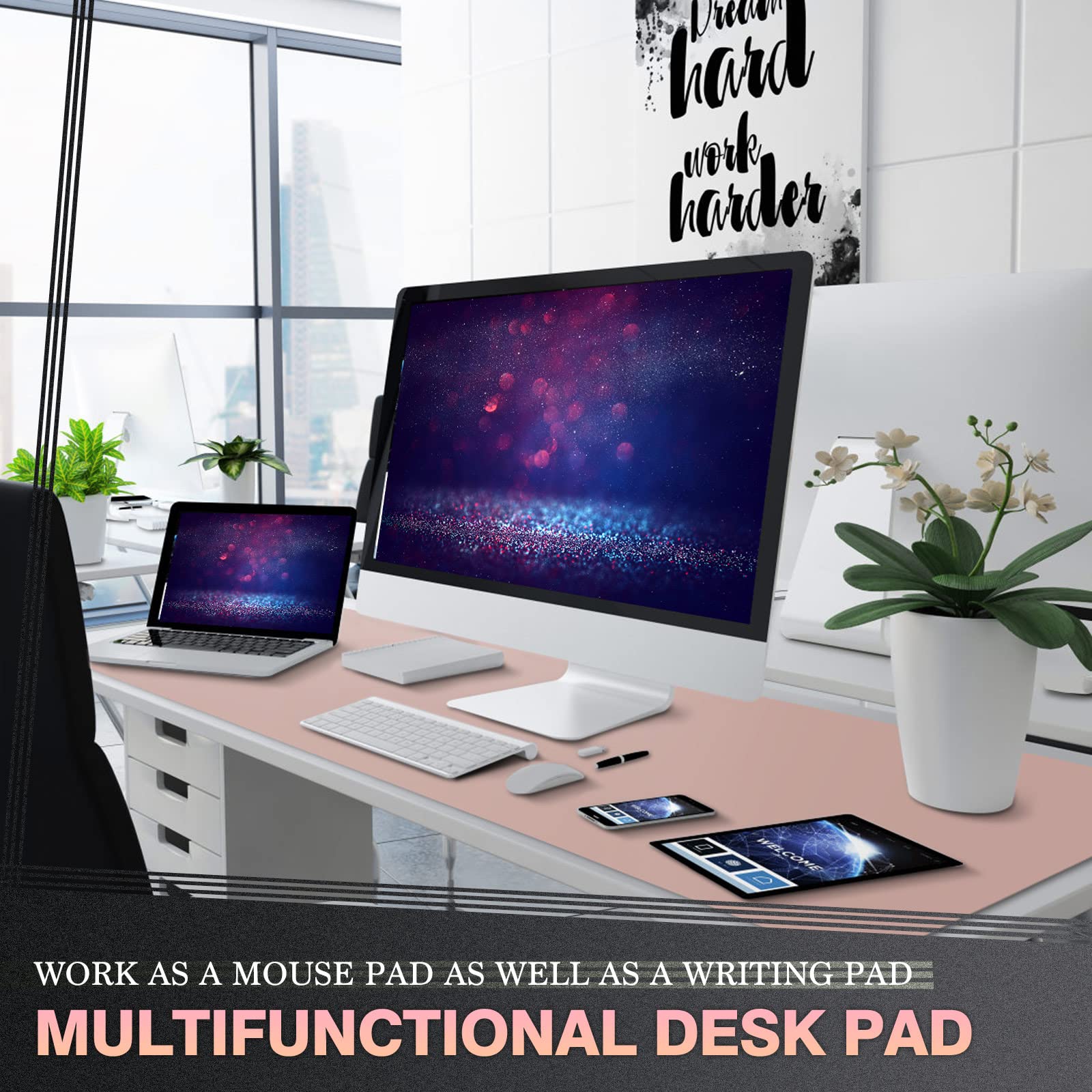 K KNODEL Desk Mat, Mouse Pad, Desk Pad, Waterproof Desk Mat for Desktop ...