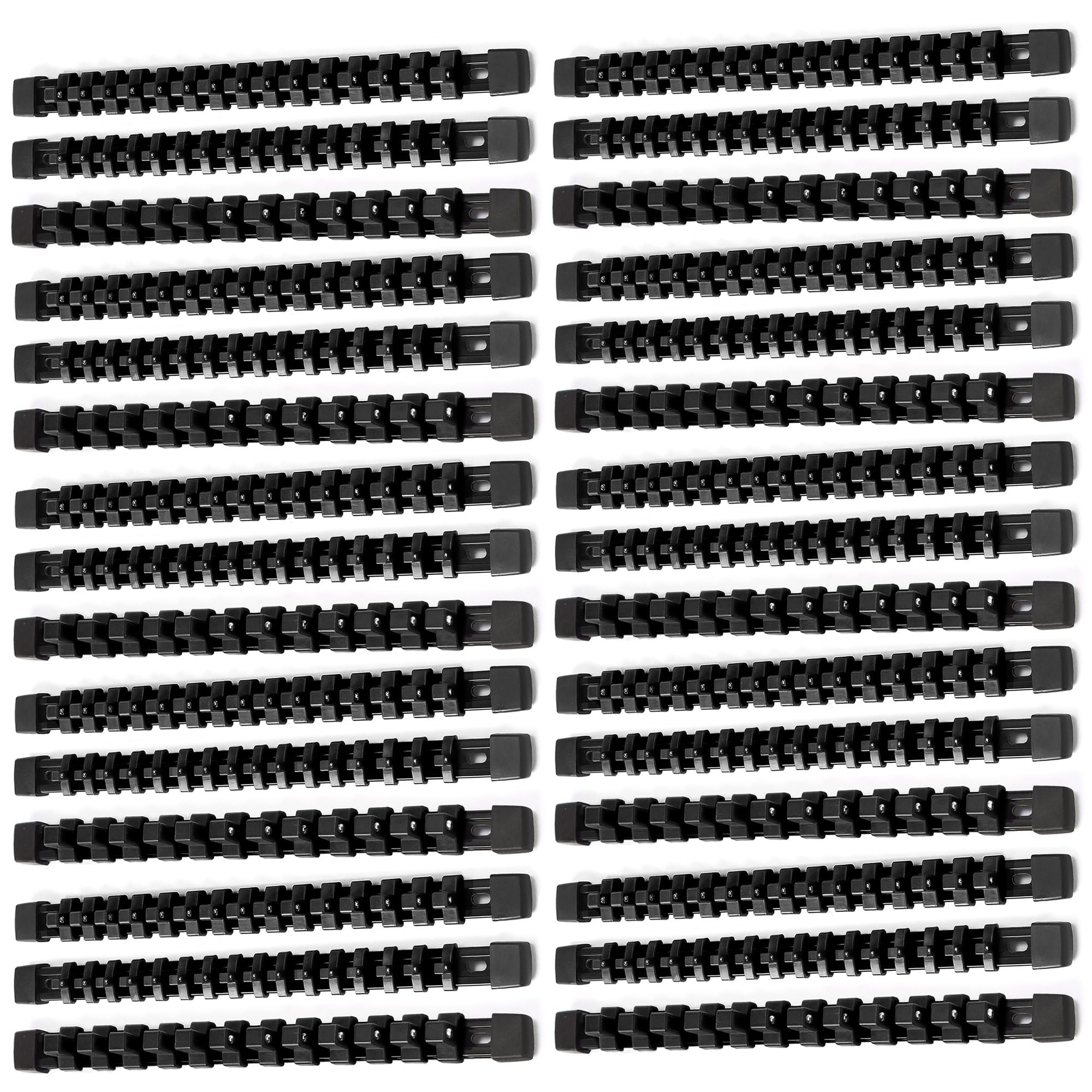 Snapklik.com : ALOANES 30PC ABS Socket Organizer, Socket Rails Fit 1/2 ...