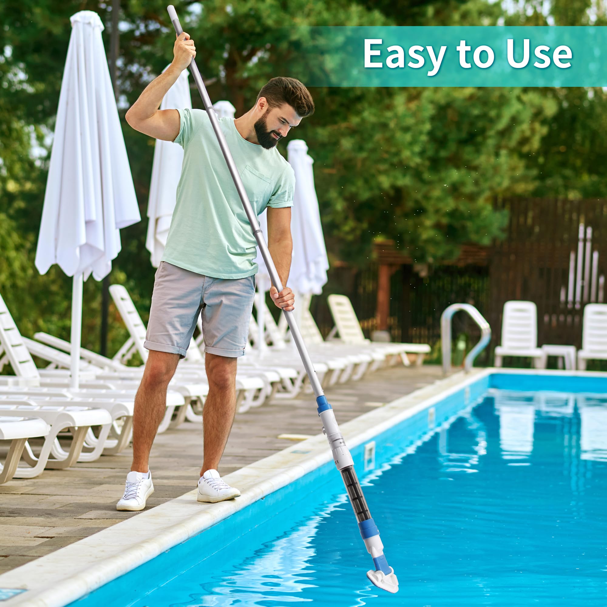 Pool Vacuum Adjustable Angle Swimming Pool Suction Vacuum Cleaner Head ...