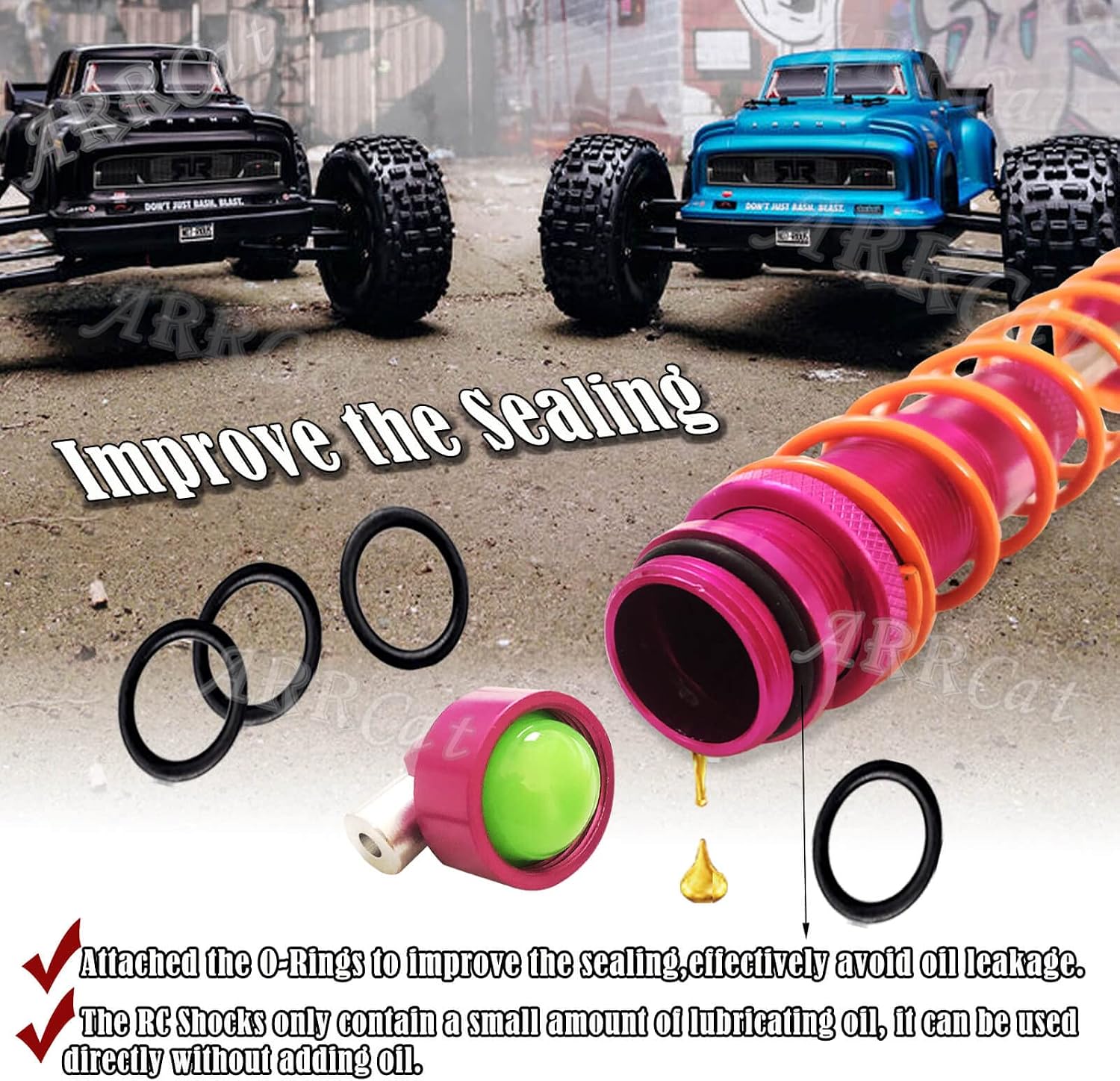 Arrma Granite Shocks Gpm Carbon Fiber Front Shock Tower Front Shock ...