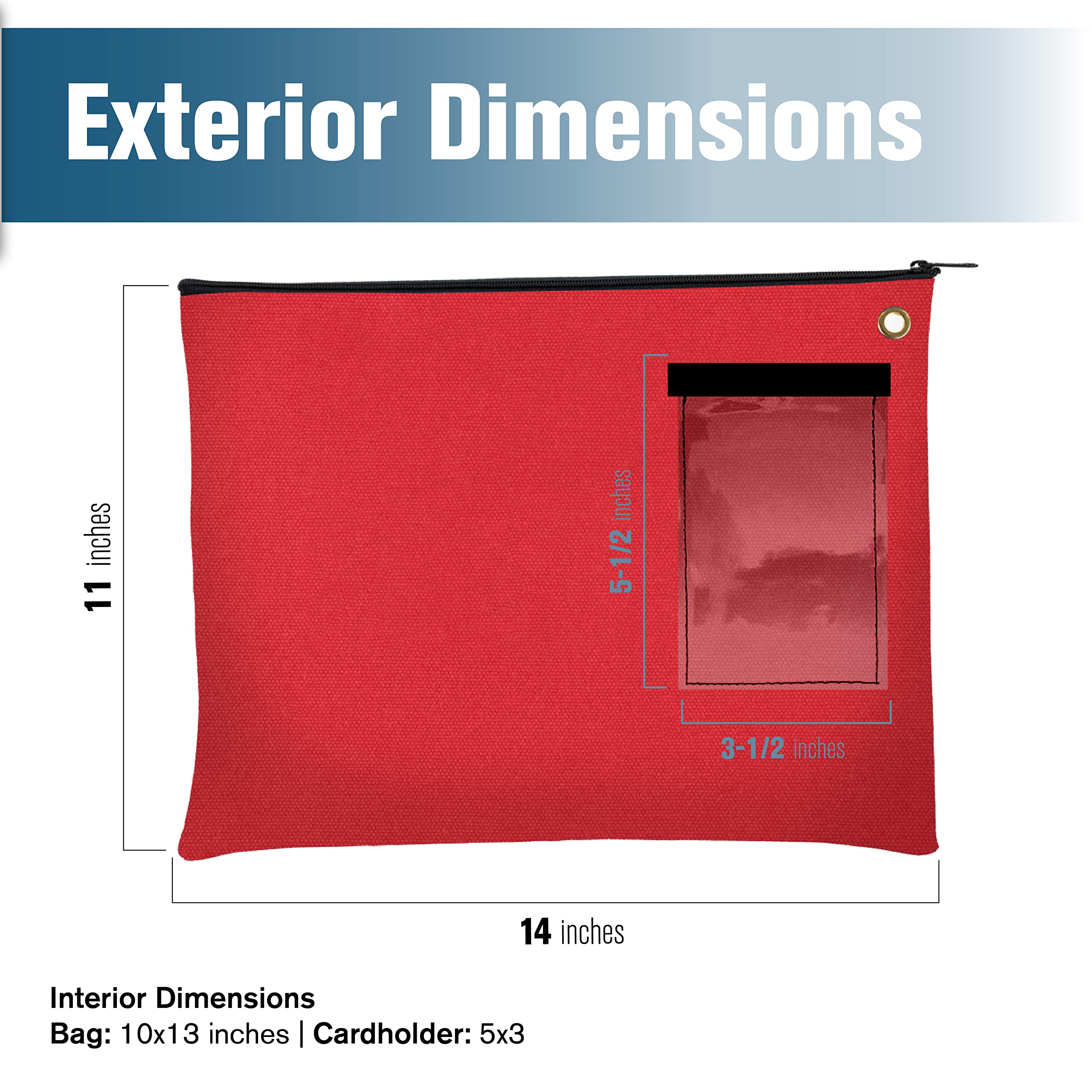 Snapklik.com : BankSupplies Canvas Interoffice Mailer 14 Oz 14W X 11H ...
