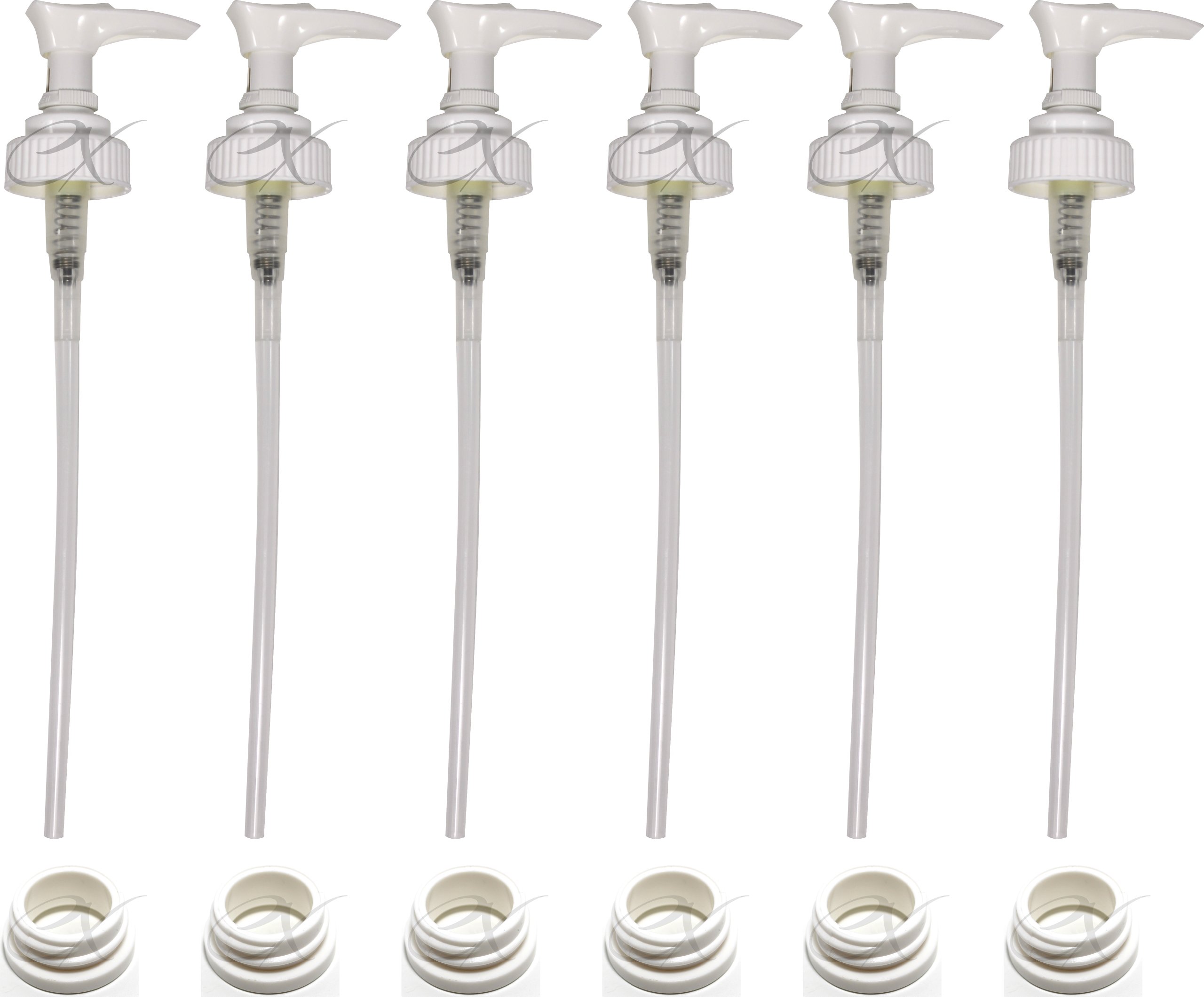 Amazon.com: White Dispenser Pumps and Collars for Soap and Lotion Jars ...