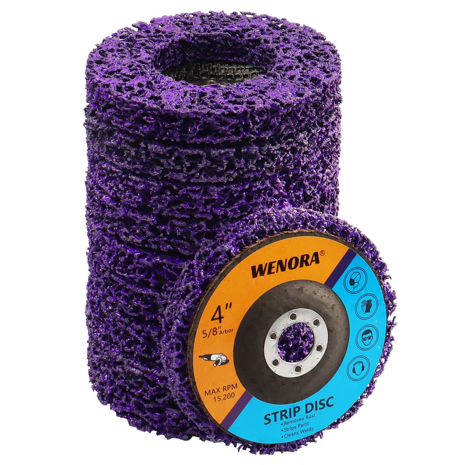 Buy WENORA 10 Pack Strip Discs Stripping Wheel for Angle Grinder, 4" x ...