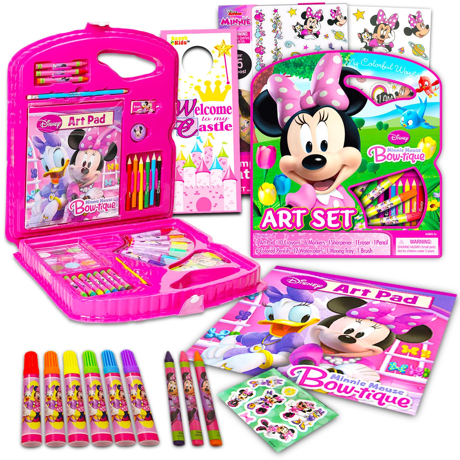 Minnie Mouse Coloring Book Super Set for Kids Boys Girls - Minnie Mouse ...