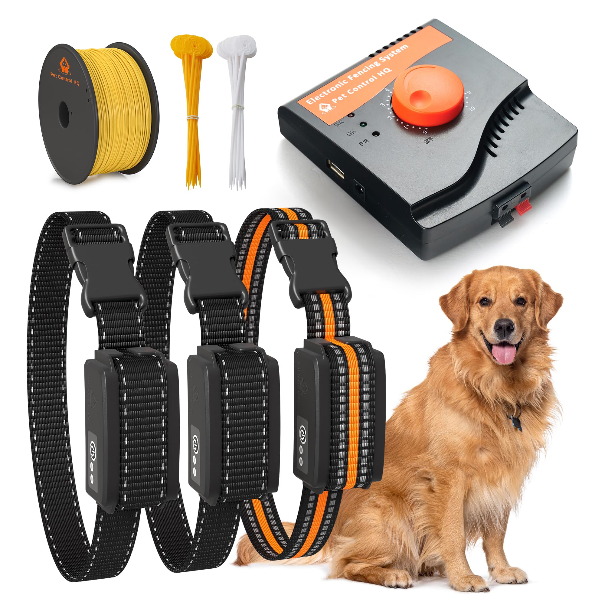 Wireless Dog Fence System - Dog Fence Electric Shock Collar Training ...