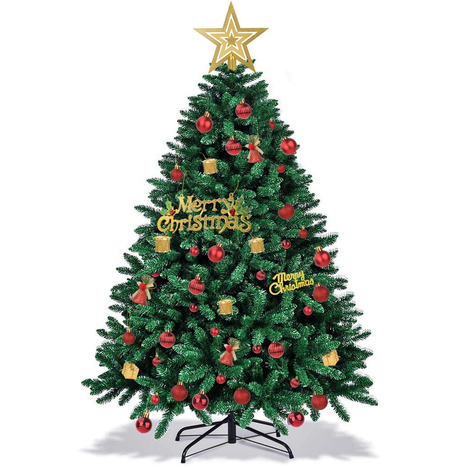 Roccar Christmas Tree with Christmas Balls, Christmas Decorations for ...