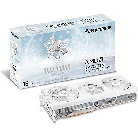 PowerColor GPU Power Color Hellhound Spectral White AMD Radeon RX 7800 ...
