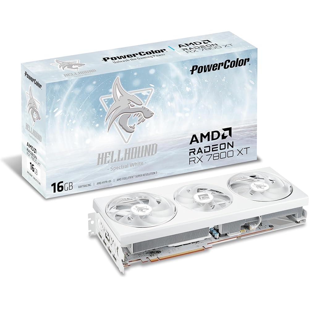 $23/mo - Finance PowerColor Hellhound Spectral White AMD Radeon RX 7800 ...